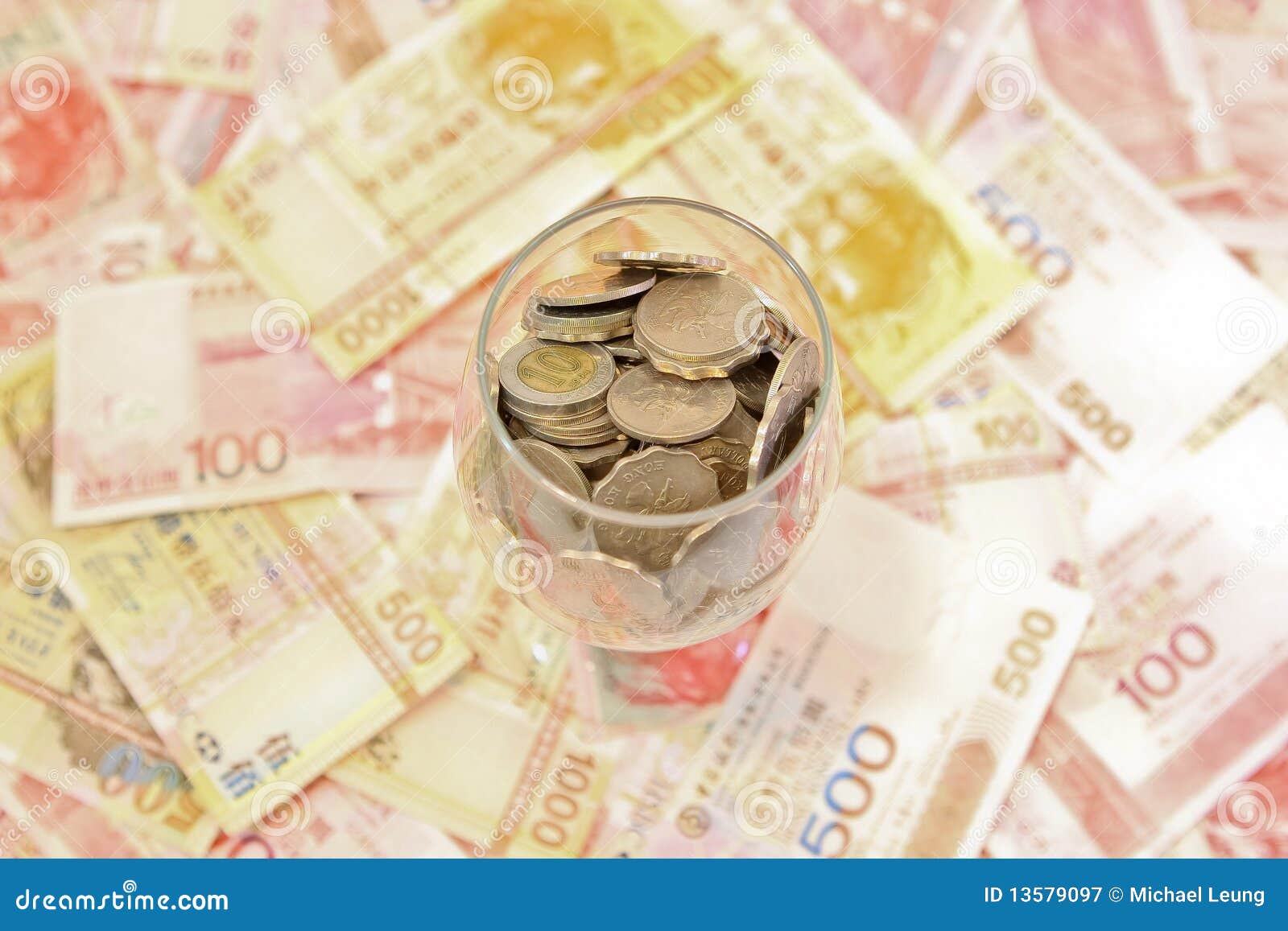 Cash Cup stock image. Image of lion, dollar, yellow, stack - 13579097