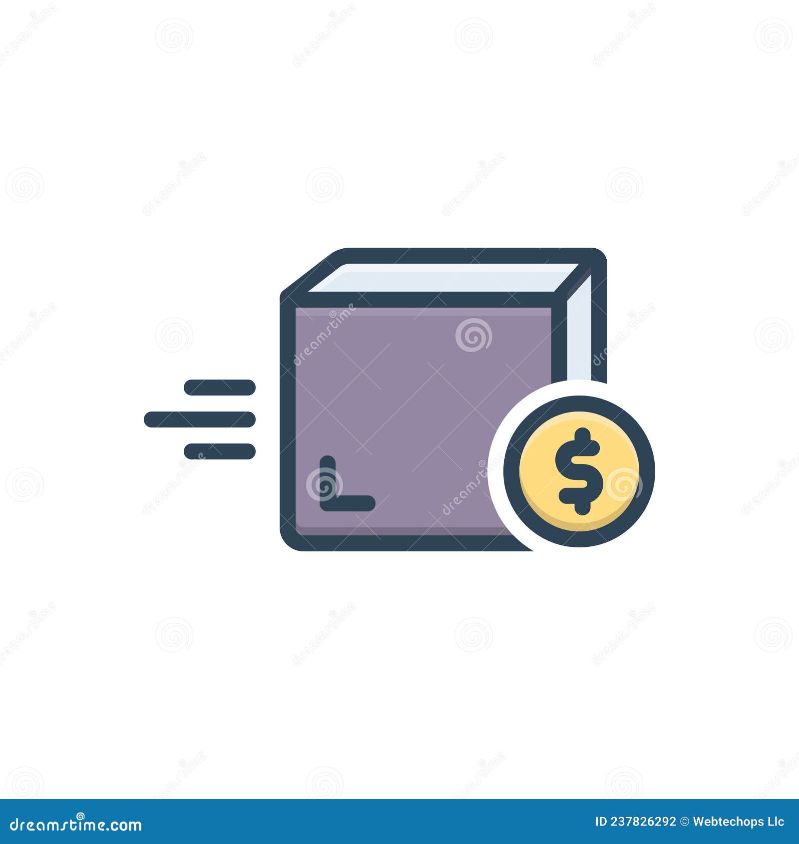 Color Illustration Icon for Cash on Delivery, Order and Payment Stock ...
