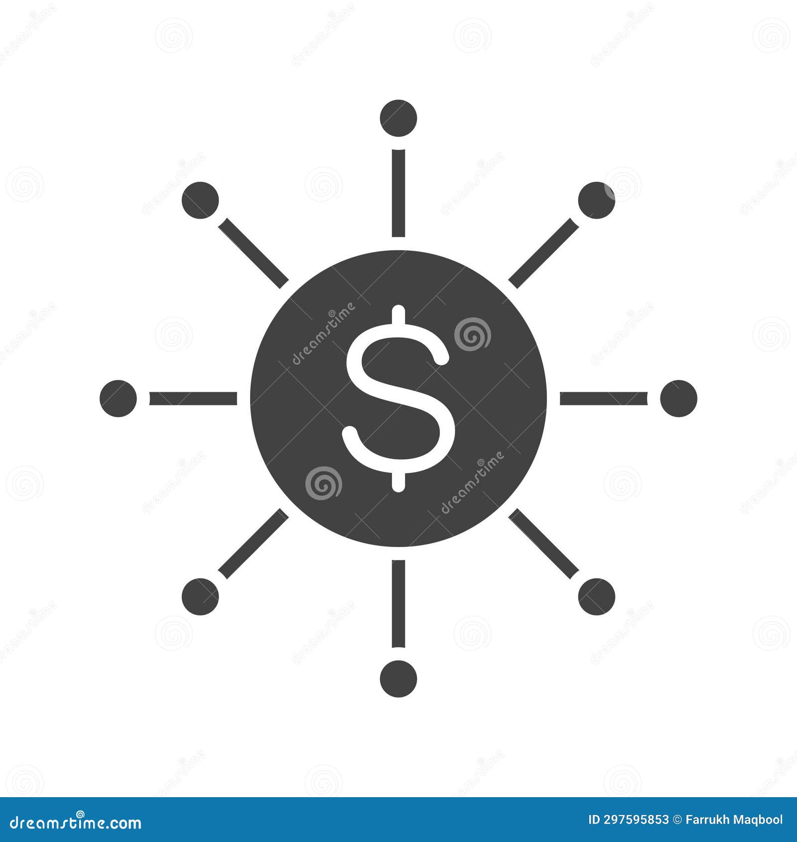 Cash Distribution Icon Vector Image. Stock Vector - Illustration of ...