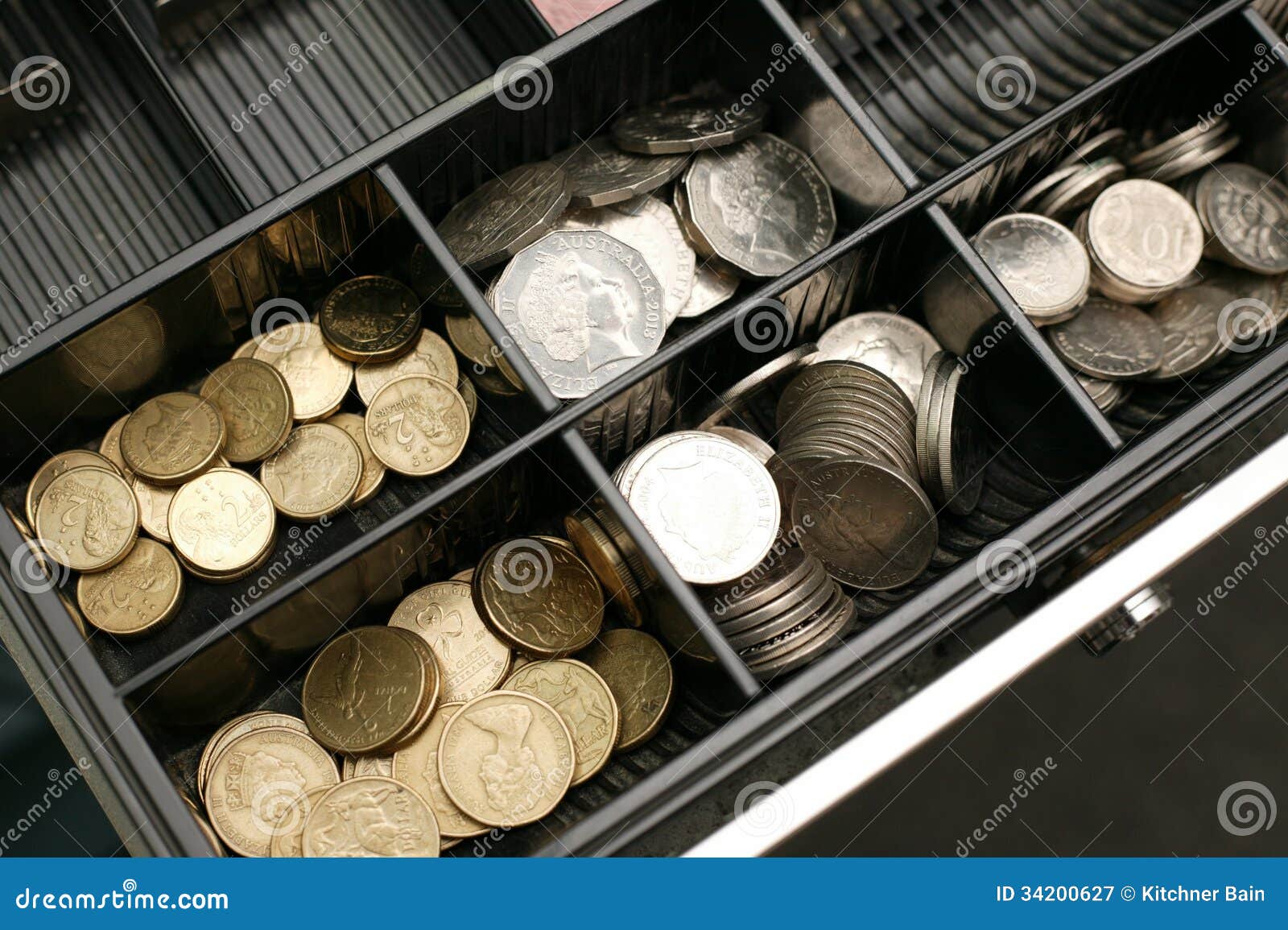Cash Drawer stock image. Image of isolated, cutout, dollar - 34200627