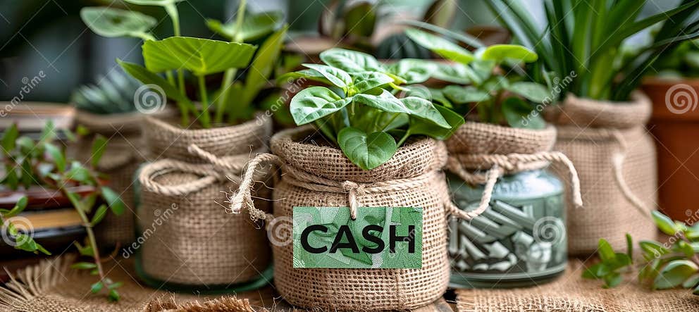 Cash Envelope Package Presented on the Table with the Noticeable Text ...
