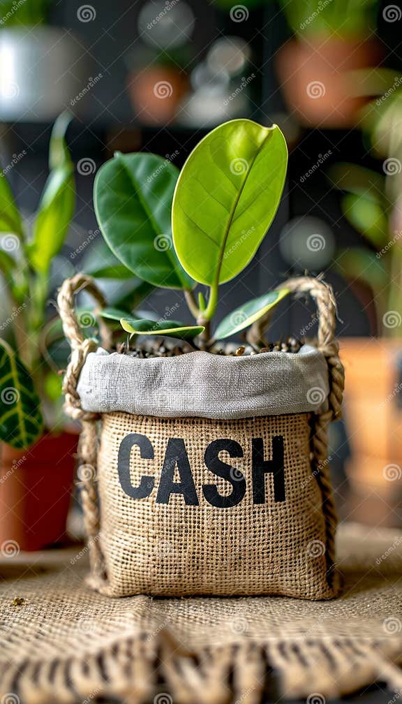 Cash Envelope on Table, Small Package with Cash Text for Secure ...