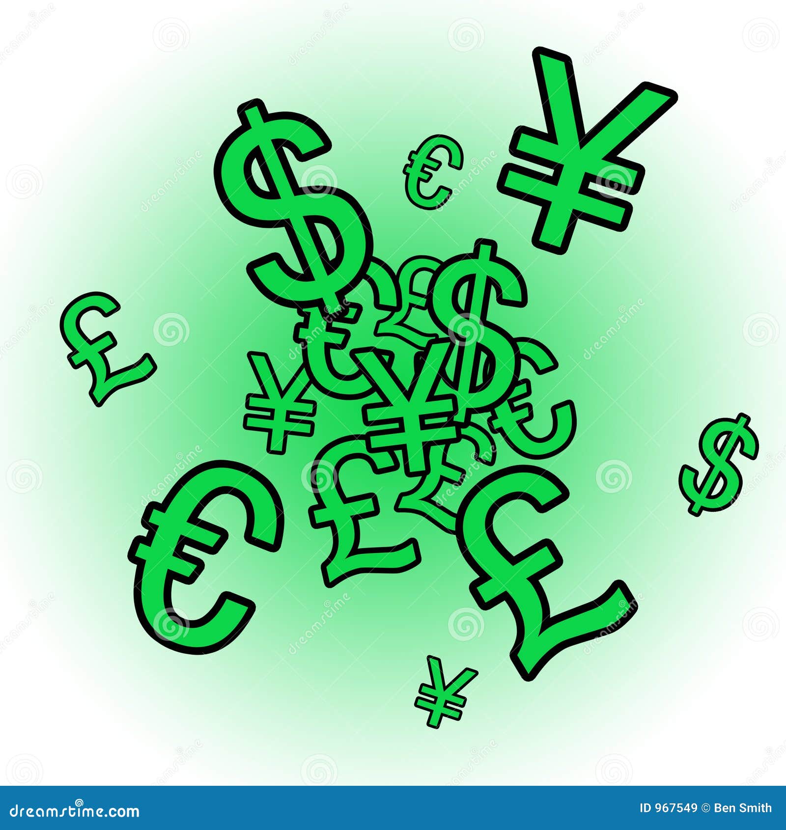 Cash Explosion stock illustration. Illustration of isolated - 967549