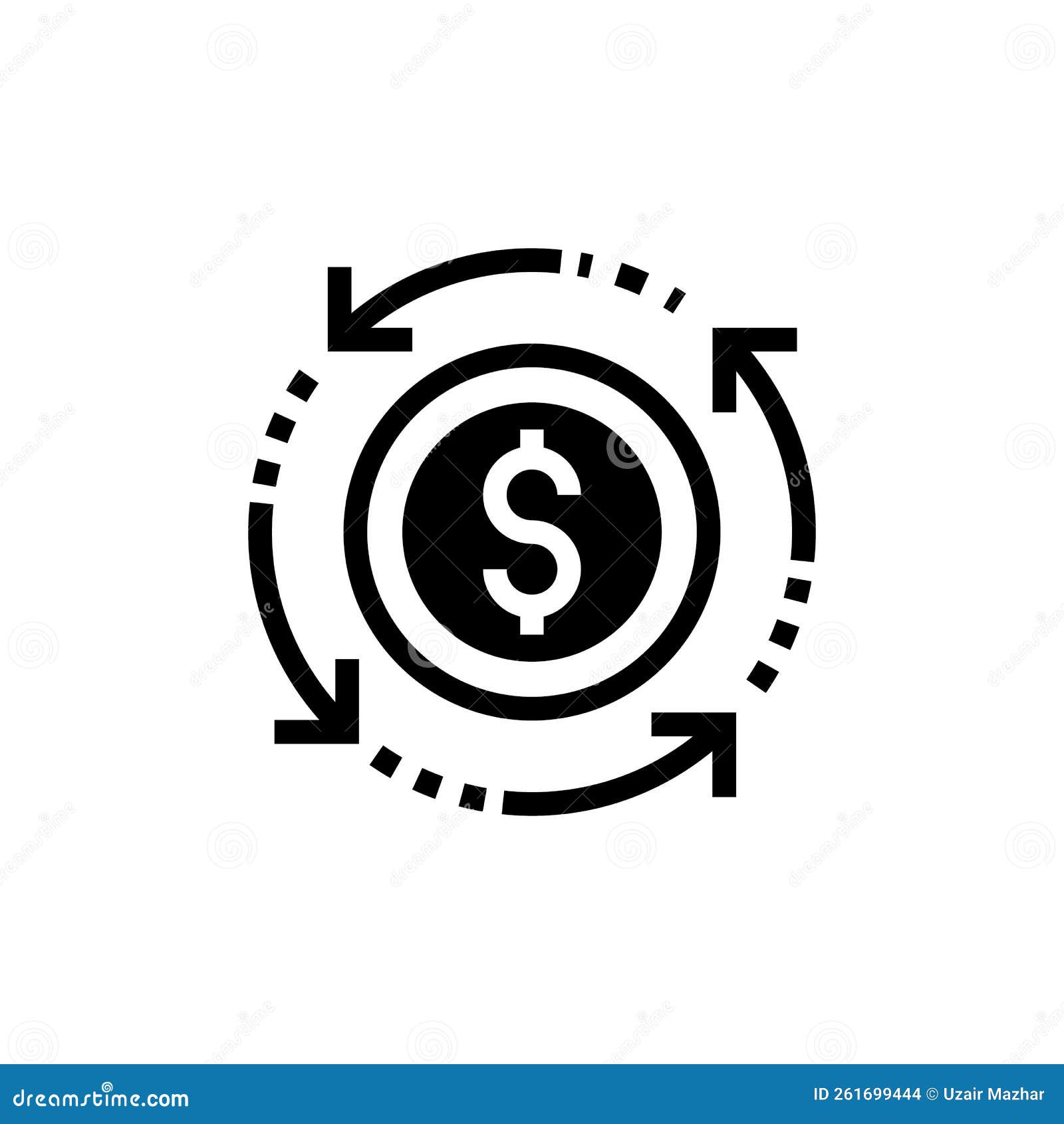 CASH FLOW Icon in Vector. Logotype Stock Illustration - Illustration of ...