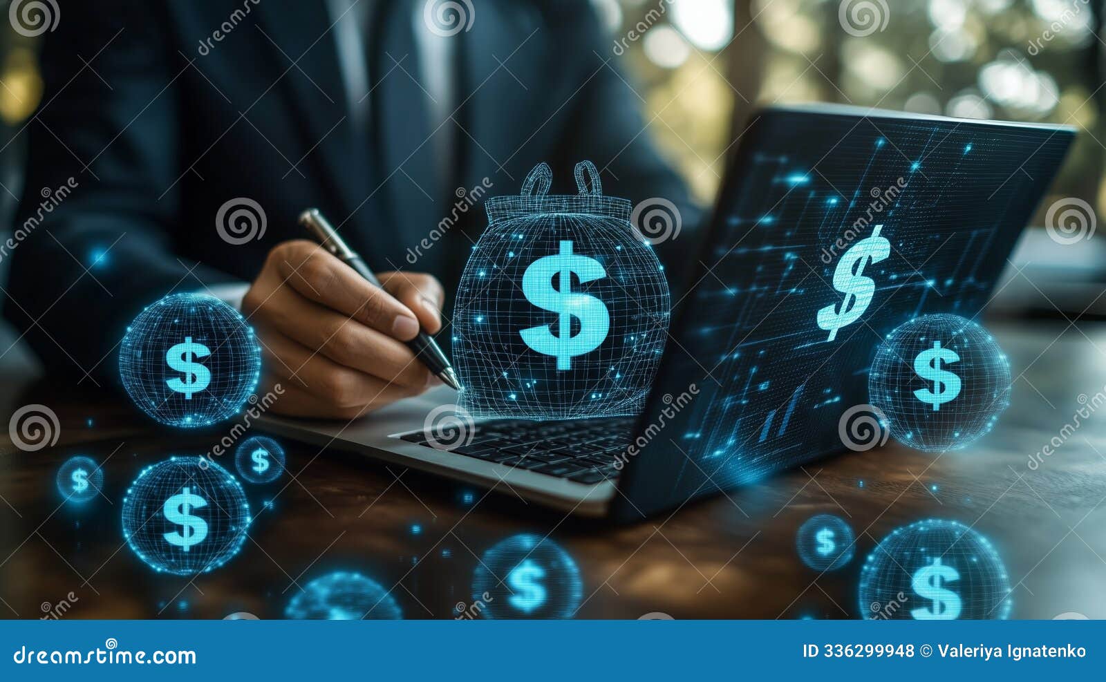 Cash Flow Network. Money Concept Stock Photo - Image of crime, computer ...