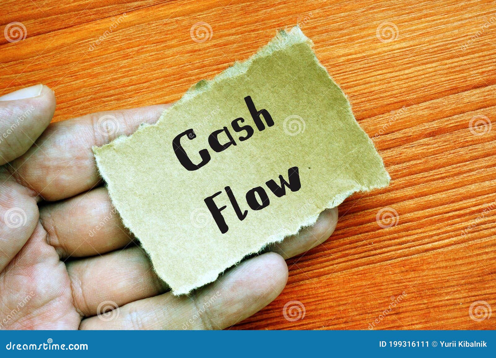 Cash Flow Sign on the Sheet Stock Image - Image of guarantee ...