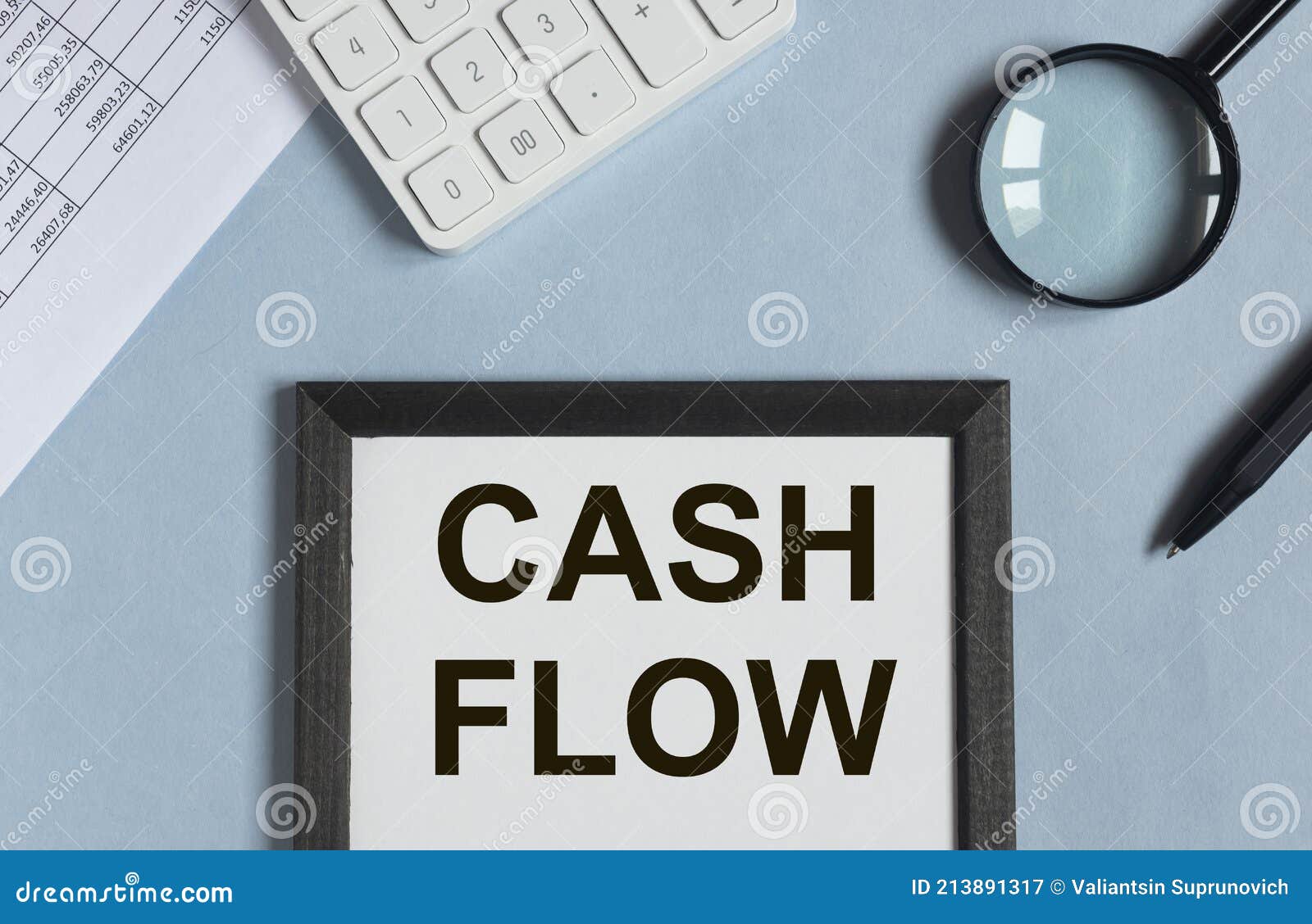 Cash Flow Statement on Paper on Office Desk, Cashflow Stock Image ...