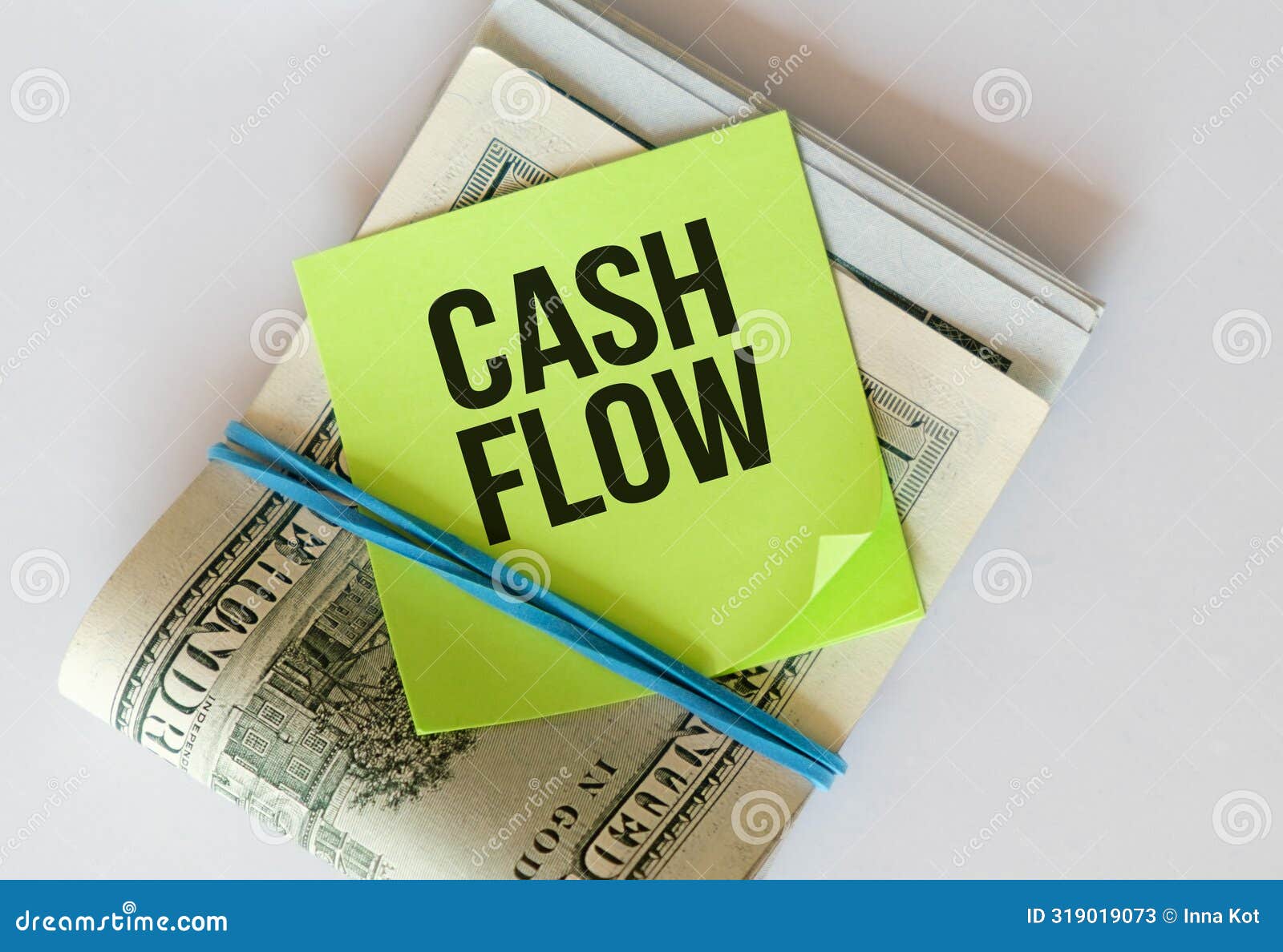 Cash Flow Text Concept on Notebook with Office Tools and Paper.Business ...