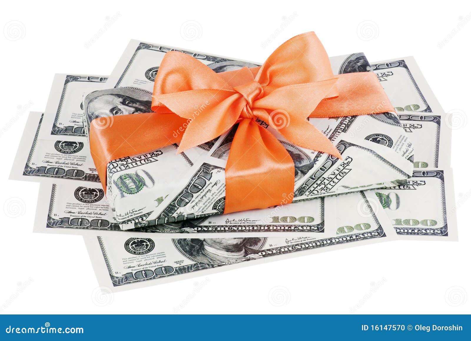 Cash gift stock photo. Image of sign, gift, ribbon, paying - 16147570