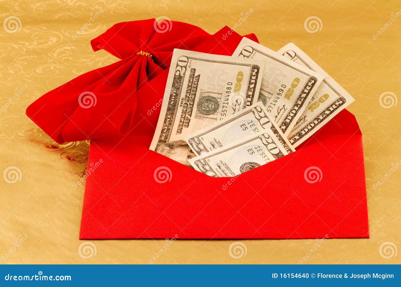 Cash, the Holiday Gift of Choice Stock Photo - Image of dollars, cash ...