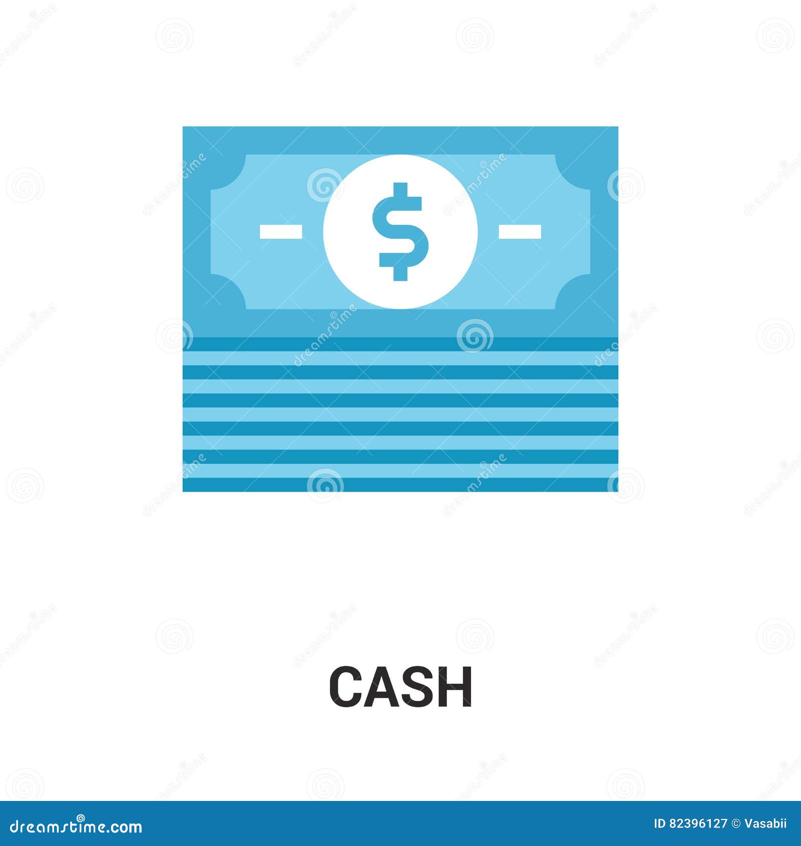 Cash icon concept stock vector. Illustration of insurance - 82396127