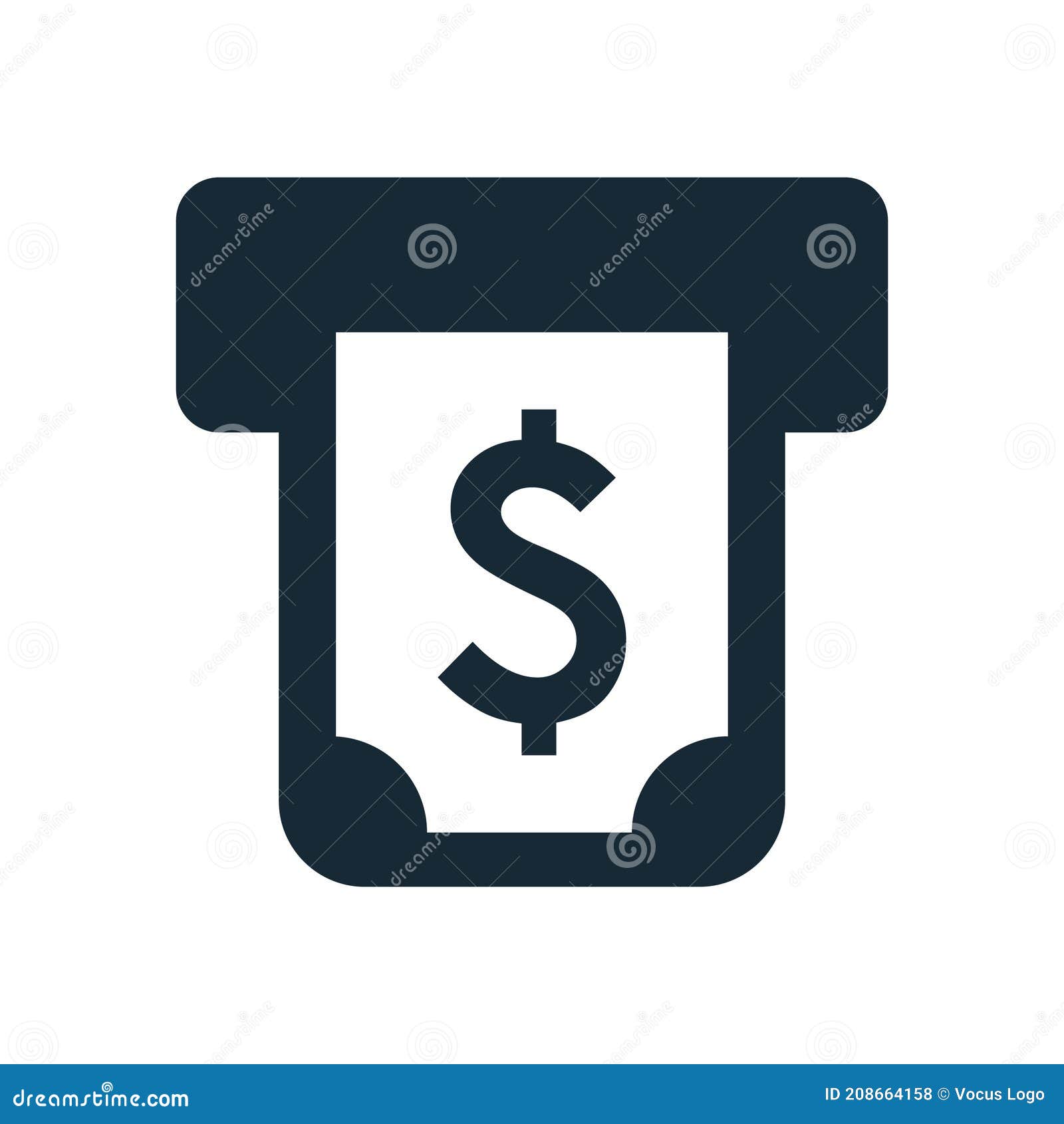 Cash Icon Vector Logo Template Stock Vector - Illustration of business ...