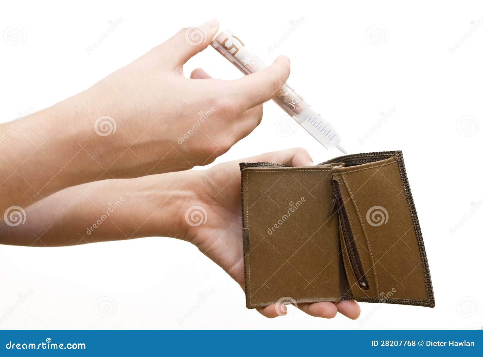 Cash Injection for Wallet stock photo. Image of growth - 28207768