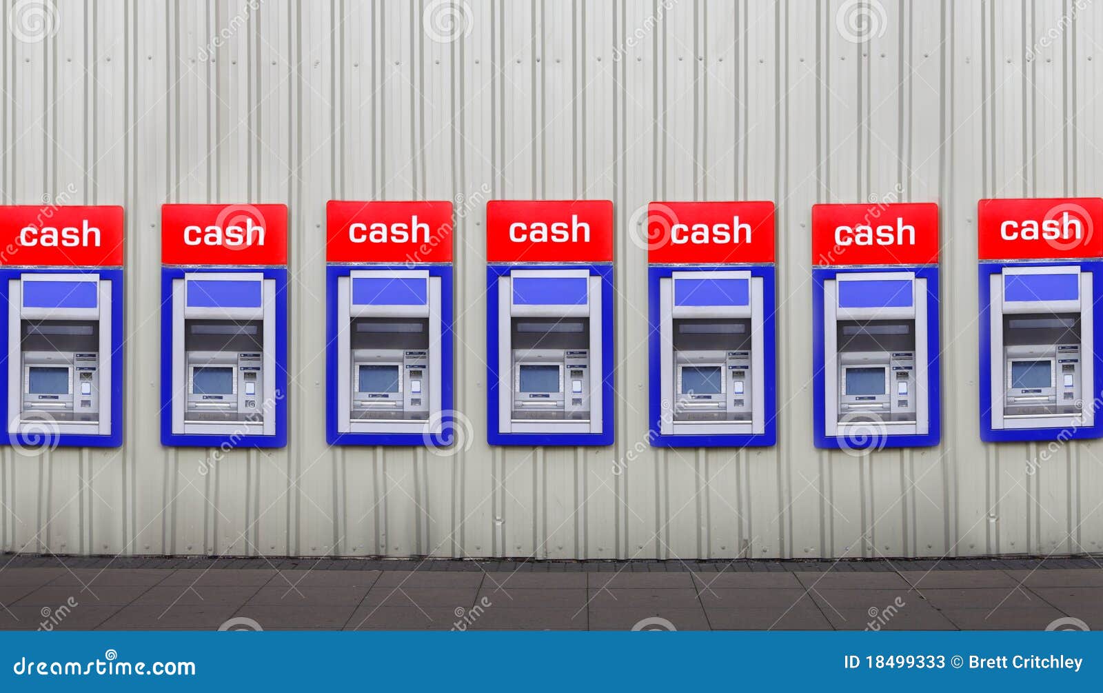 Cash machine stock image. Image of retail, wall, cash - 18499333