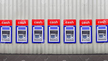 Cash machine stock image. Image of retail, wall, cash - 18499333