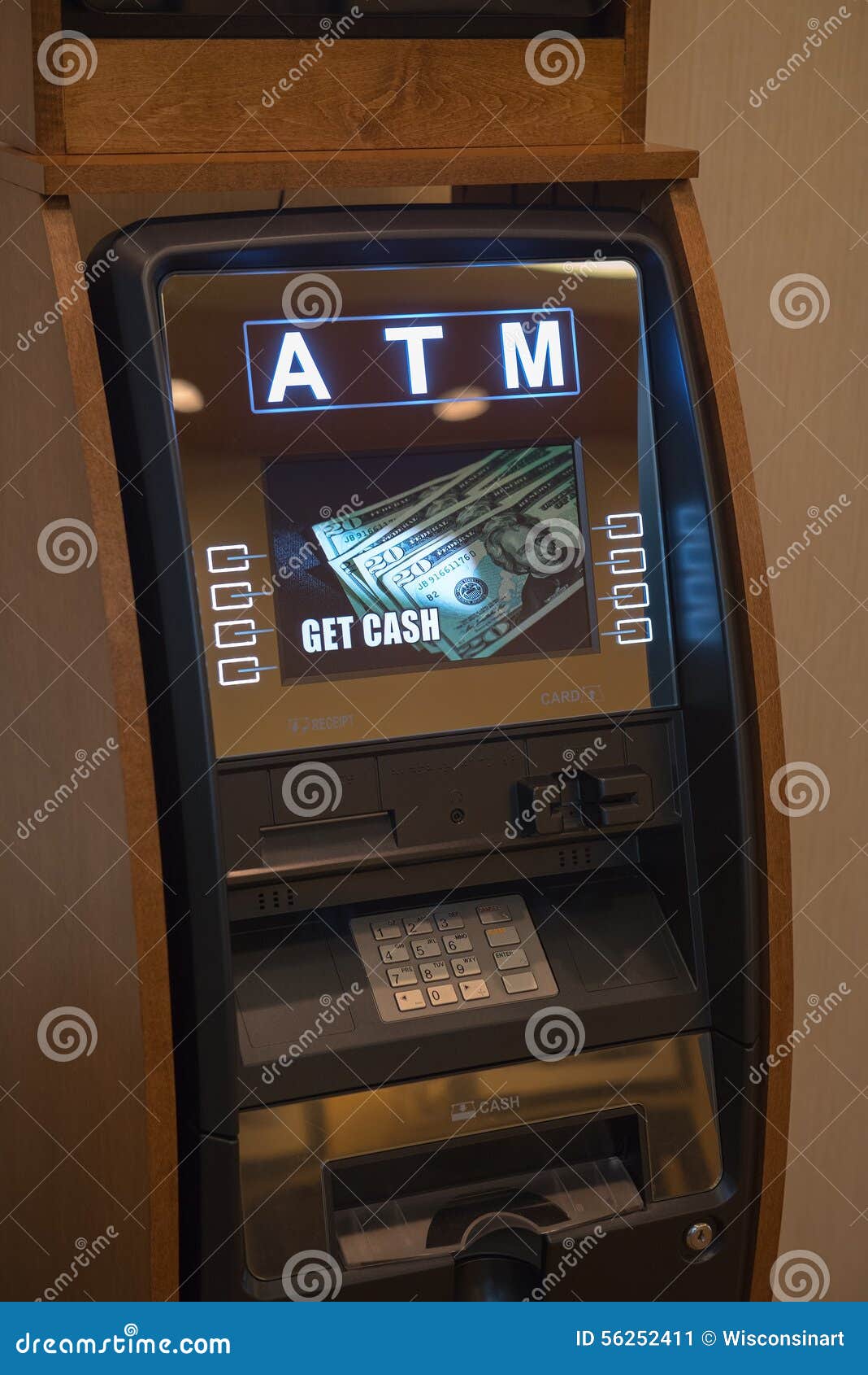 Cash Machine Dei Soldi Di BANCOMAT Immagine Stock - Immagine di ...