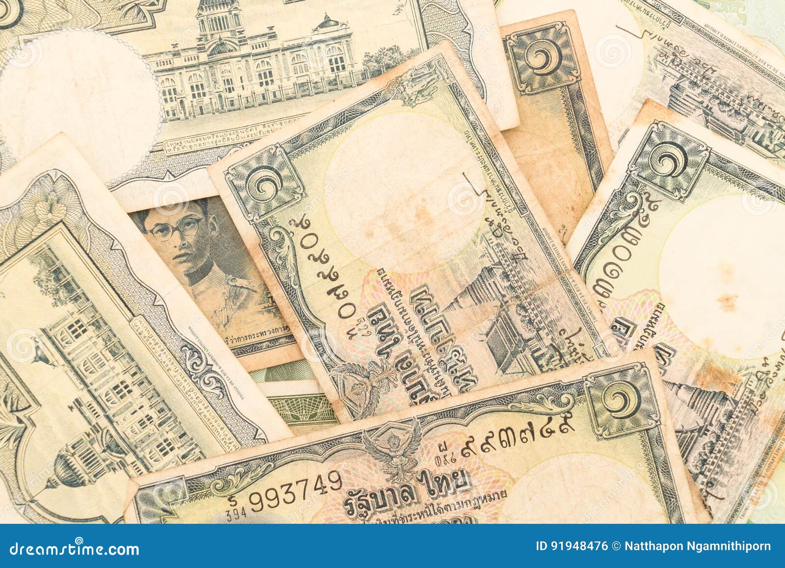 Cash money bath bills stock photo. Image of earnings - 91948476