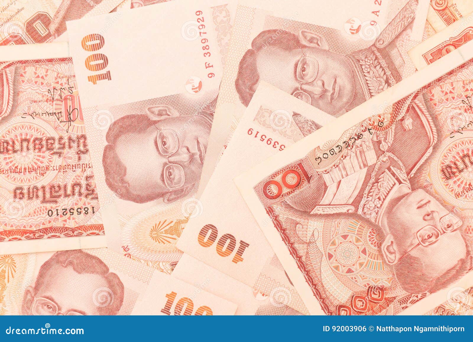 Cash money bath bills stock photo. Image of dollar, earn - 92003906