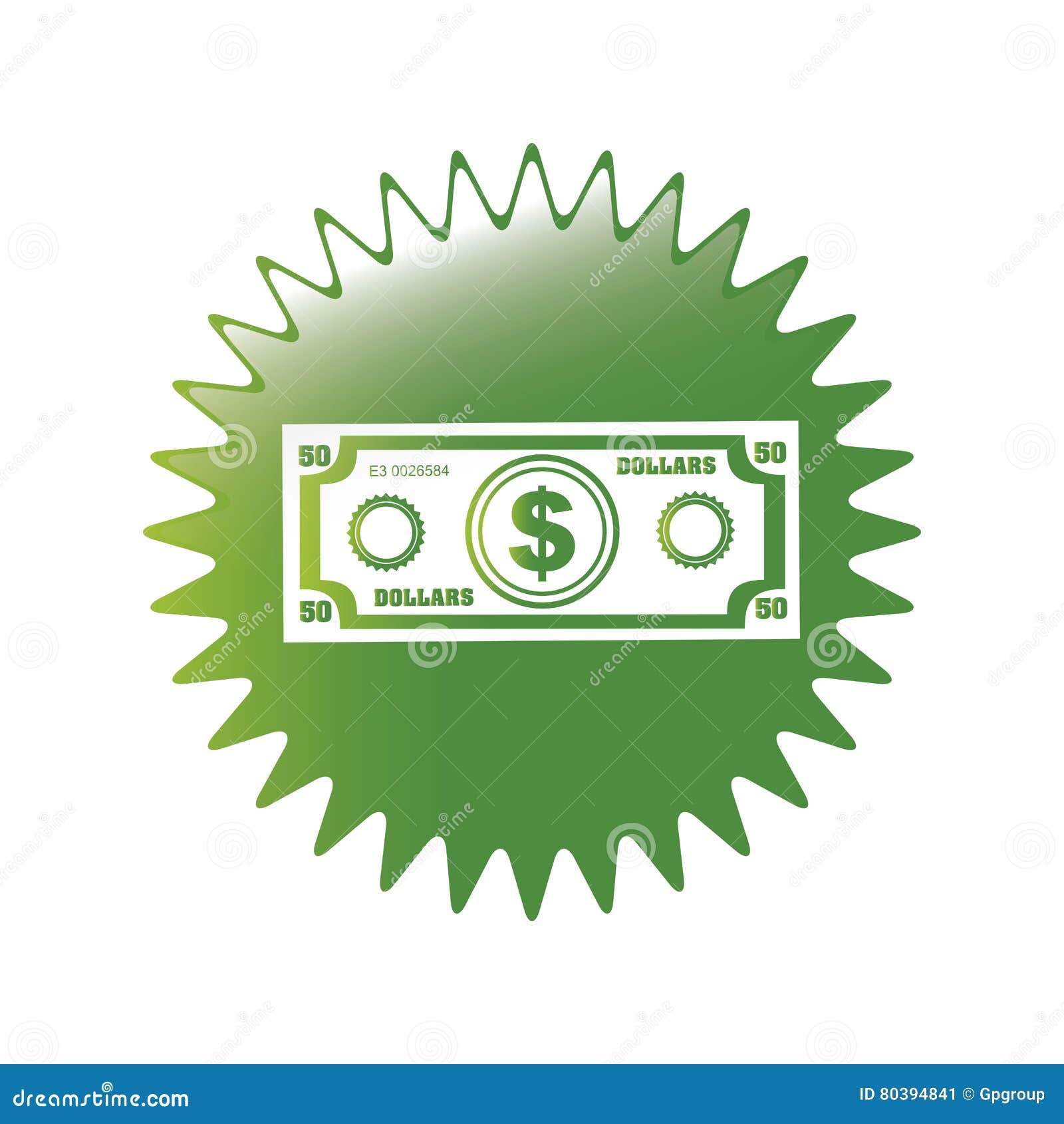 Cash Money Label or Emblem Icon Image Stock Vector - Illustration of ...