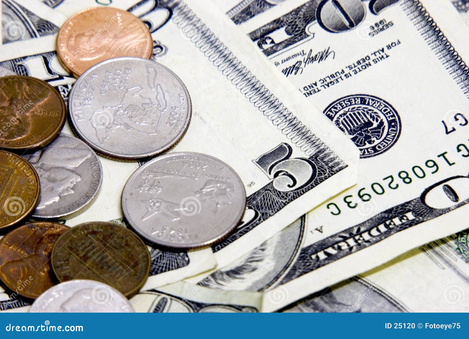 Cash n Coins stock photo. Image of payday, exchange, gambling - 25120