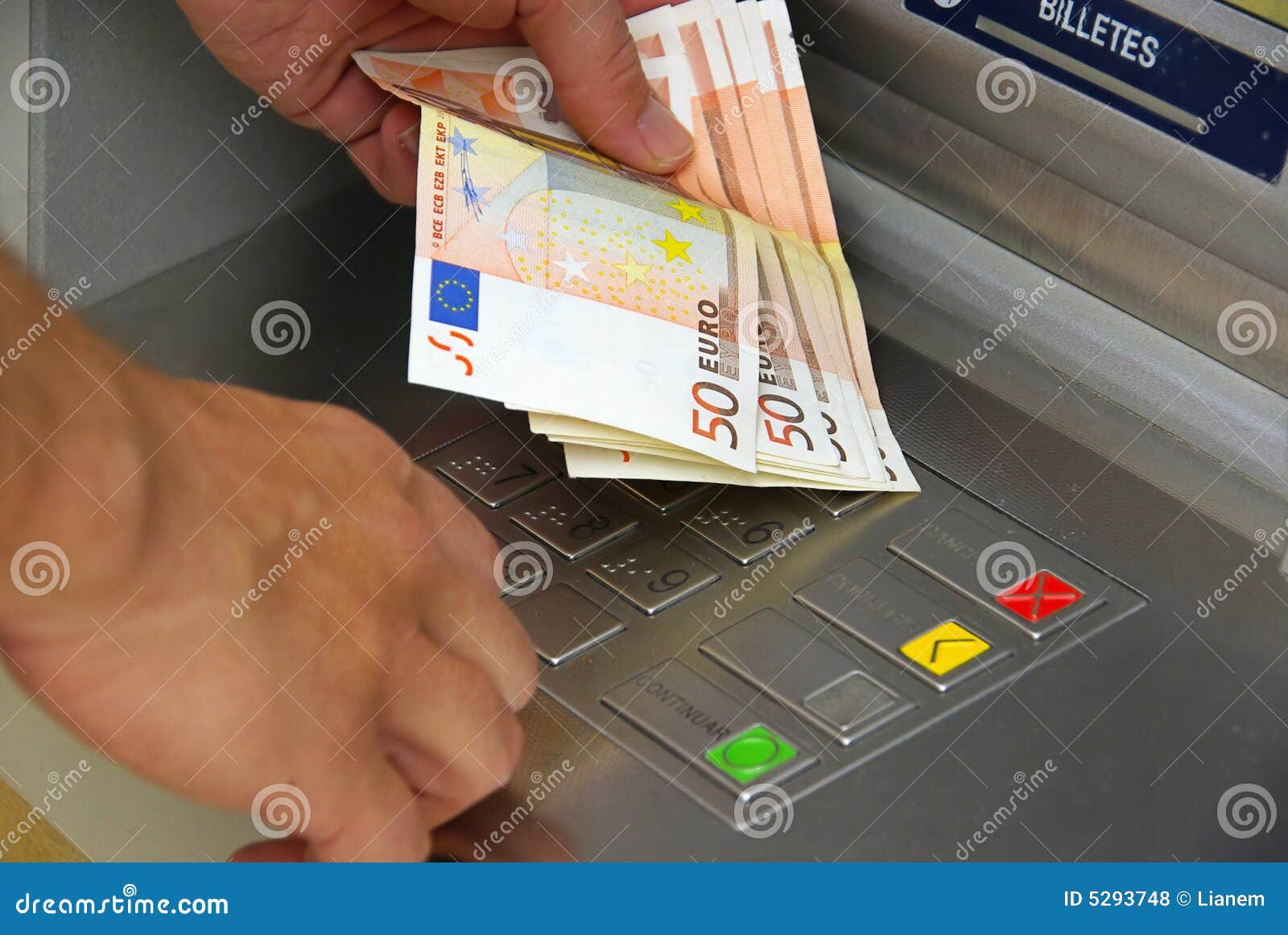 Cash point 05 stock photo. Image of code, euro, bill, close - 5293748
