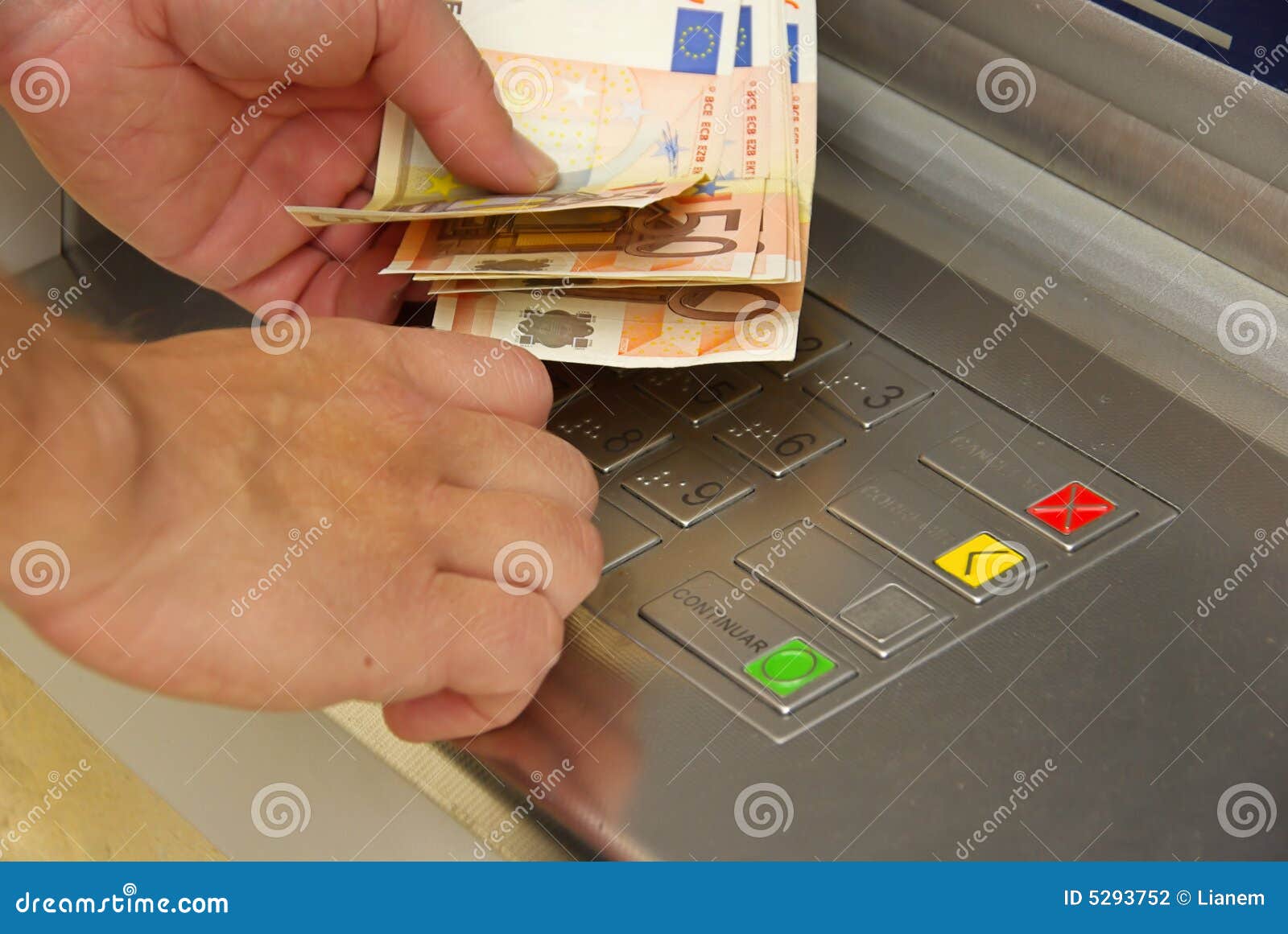 Cash point 06 stock photo. Image of cashpoint, code, hand - 5293752