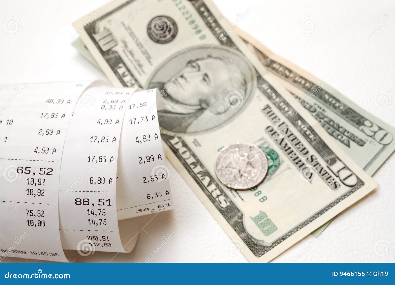 Cash receipt stock photo. Image of buying, expense, balance - 9466156