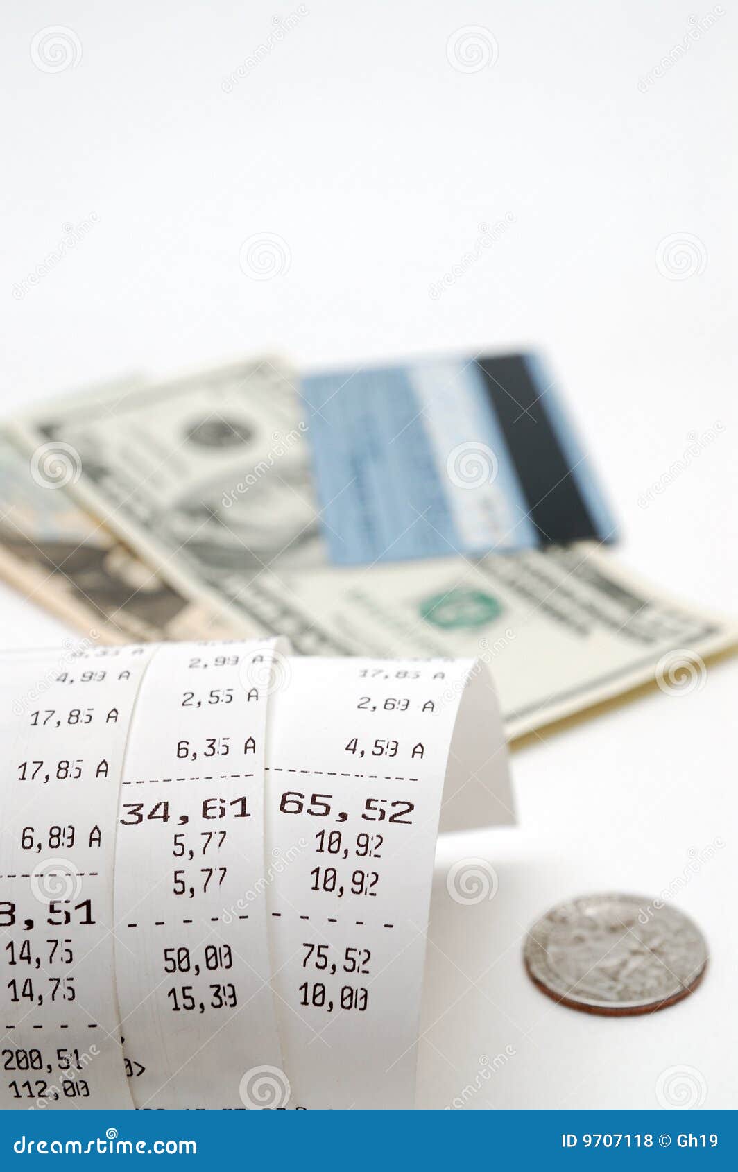 Cash receipt stock photo. Image of register, document - 9707118