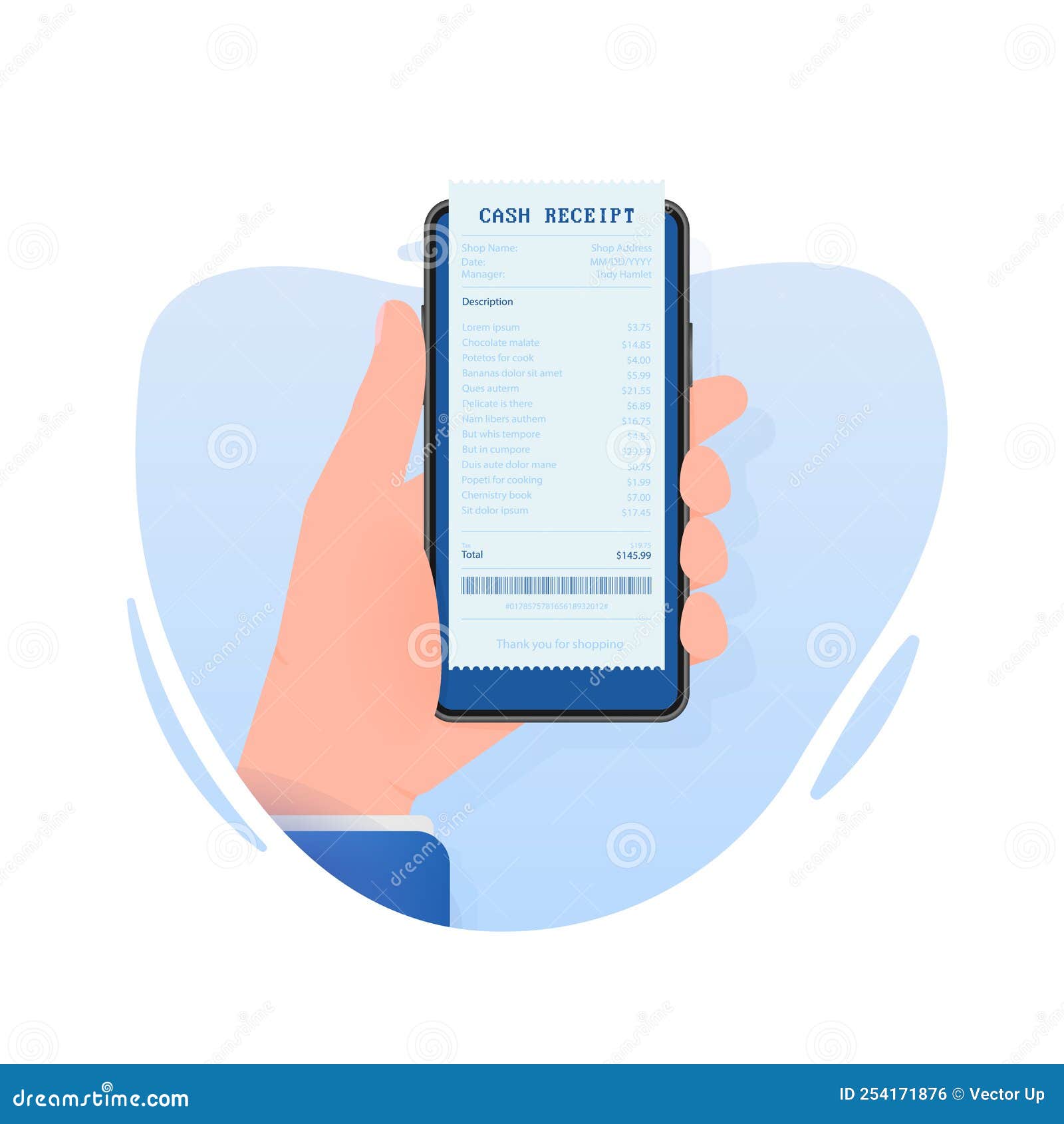 Cash Receipt Icon on Web Page. Invoice Sign Stock Vector - Illustration ...