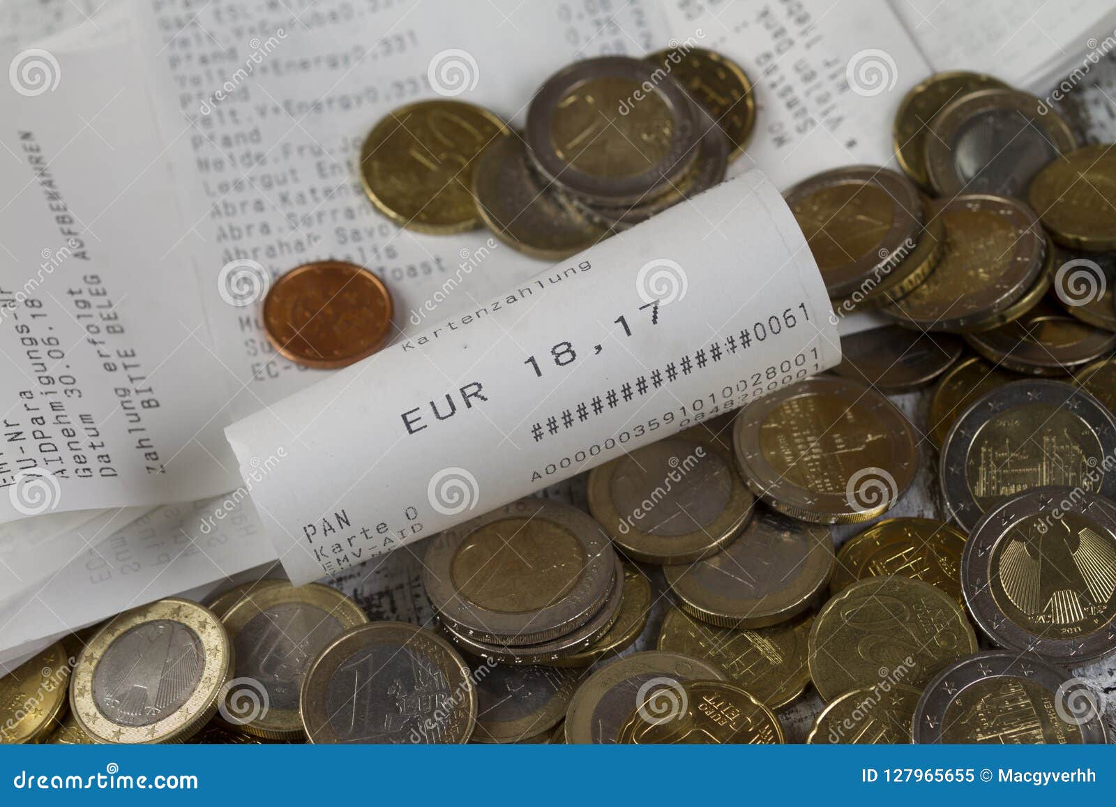 Euro And Receipts Stock Photography | CartoonDealer.com #22244624
