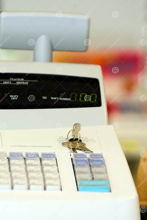 Cash Register stock photo. Image of counter, shop, clerk - 196274