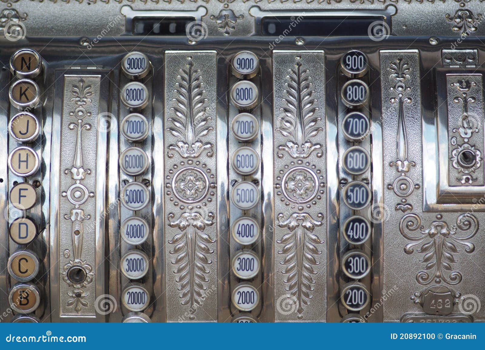 Cash register stock photo. Image of press, keys, cash - 20892100