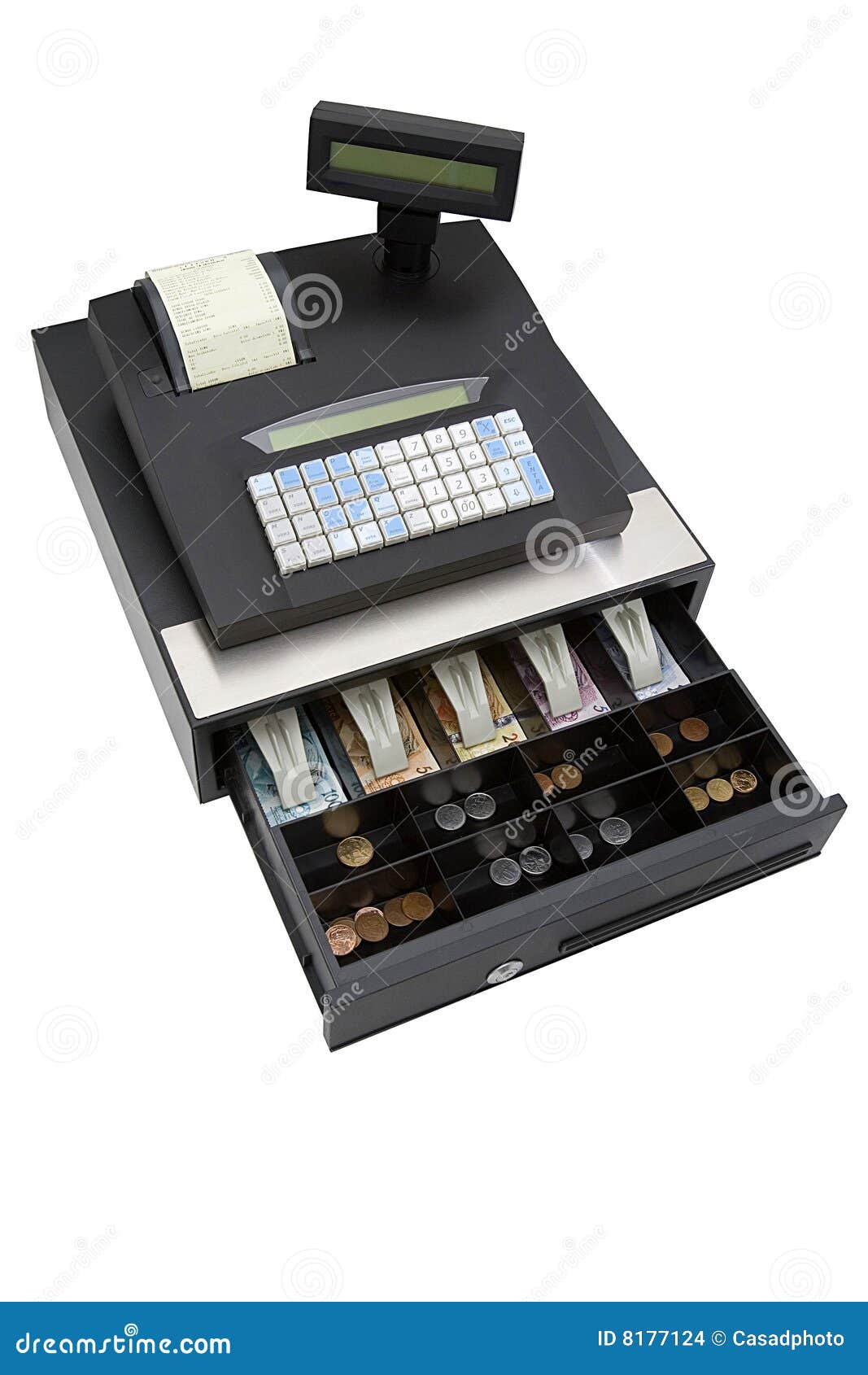 Cash register stock photo. Image of sell, register, commerce - 8177124
