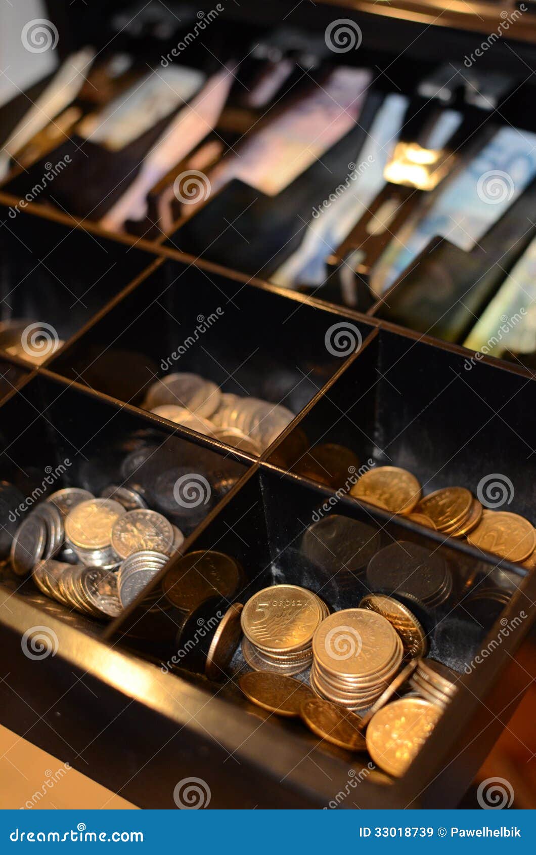Cash Register Full of Money Stock Image - Image of store, sale: 33018739