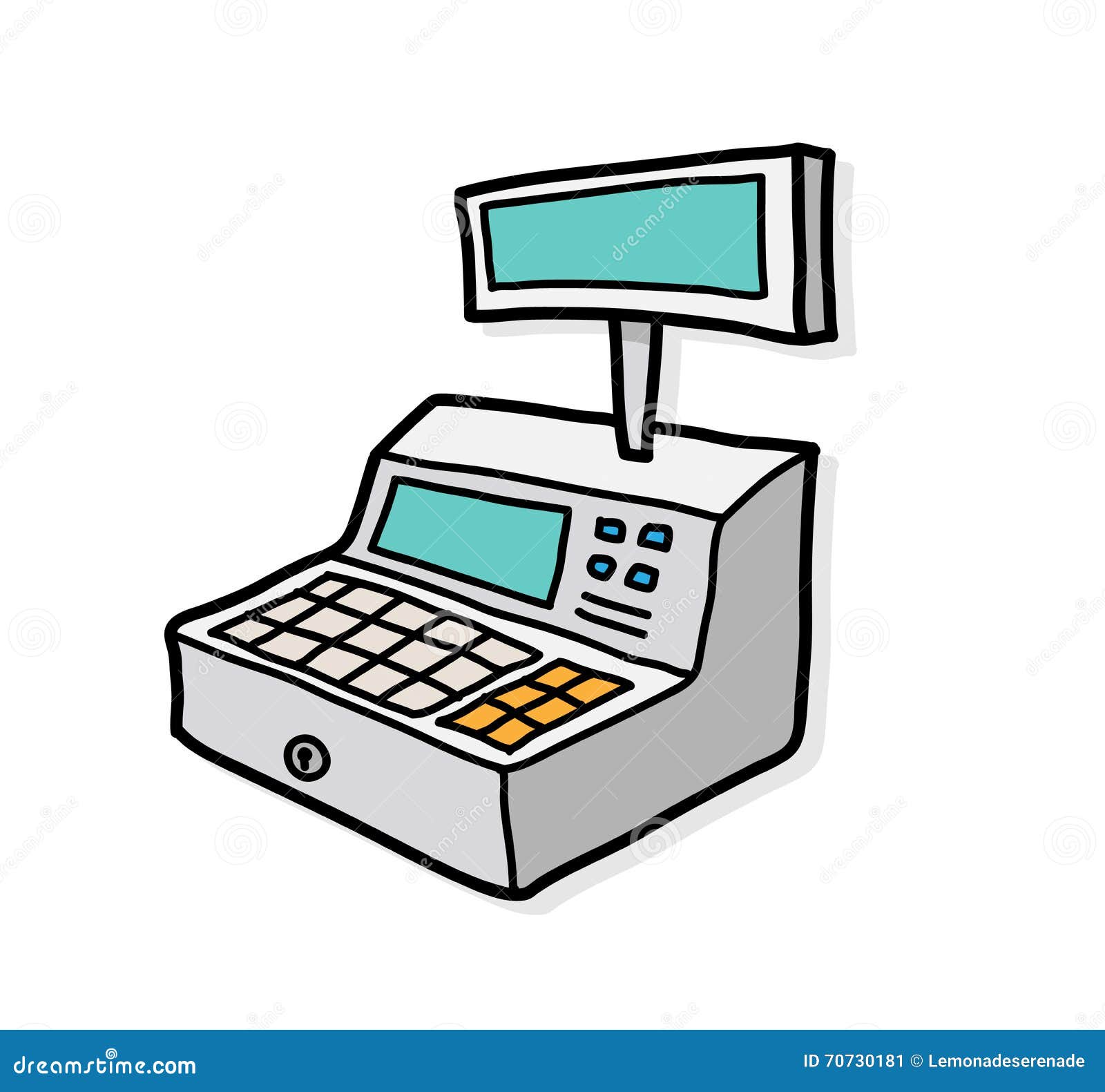 Cashier Machine Cartoon