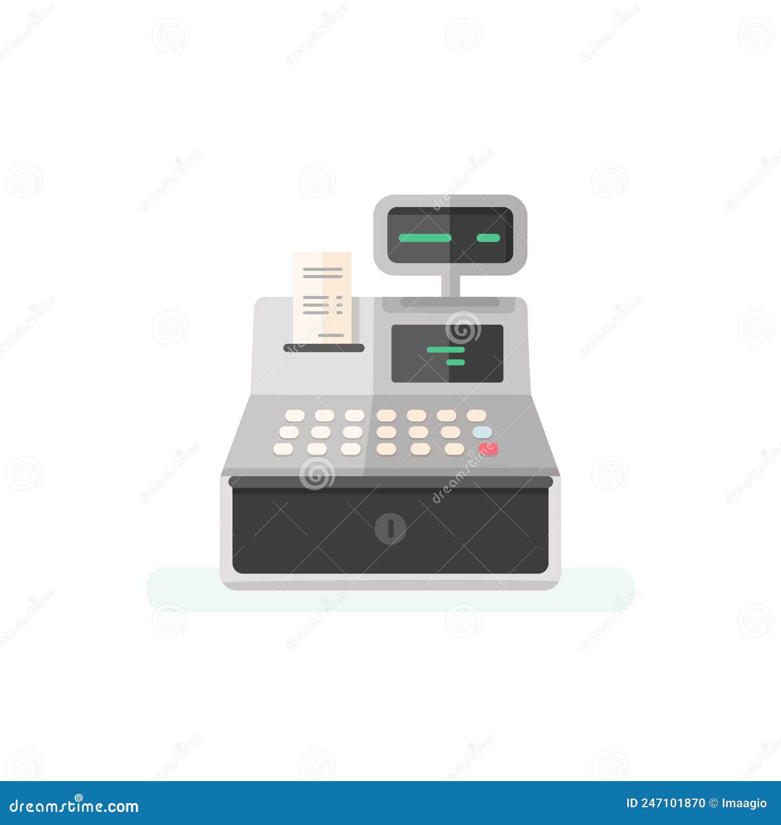 Cash Register Icon. Store Counter Machine Stock Vector - Illustration ...