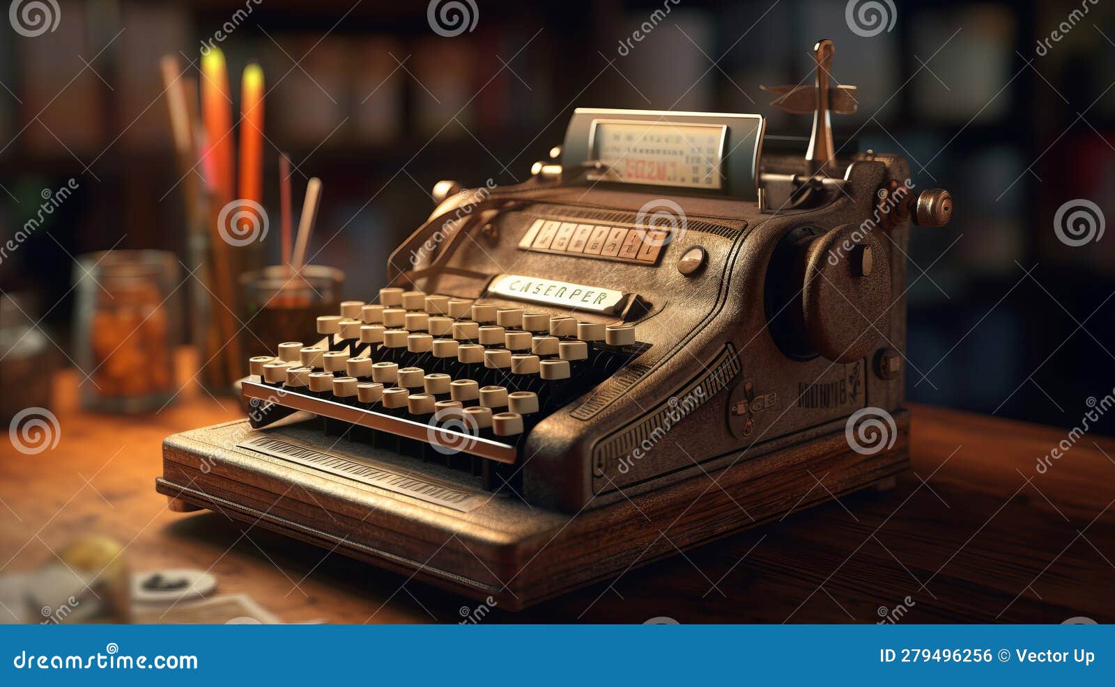 Cash Register Illustration. Generative AI Stock Illustration ...