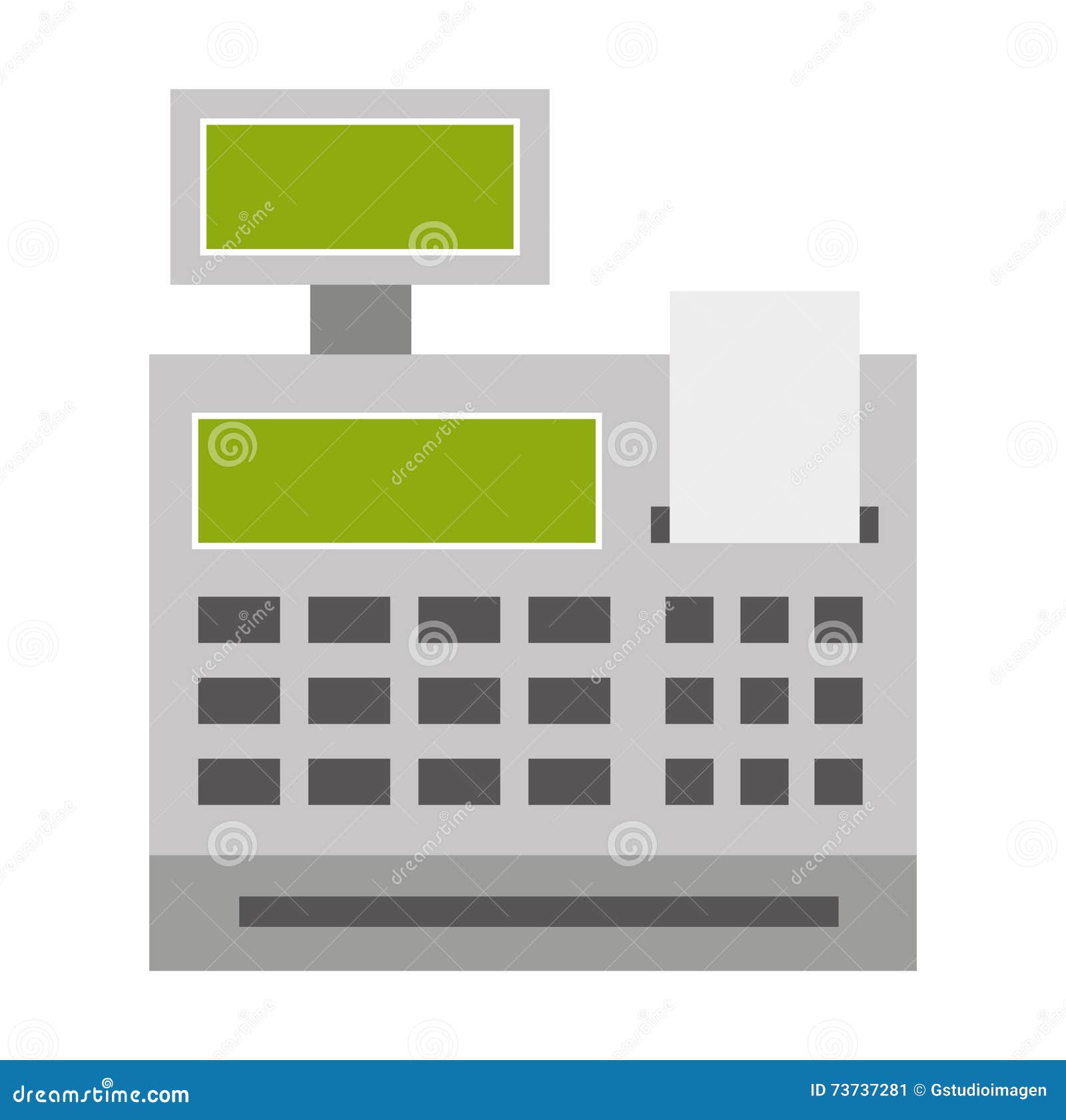 Cash Register Isolated Icon Design Stock Image - Image of shop, symbol ...