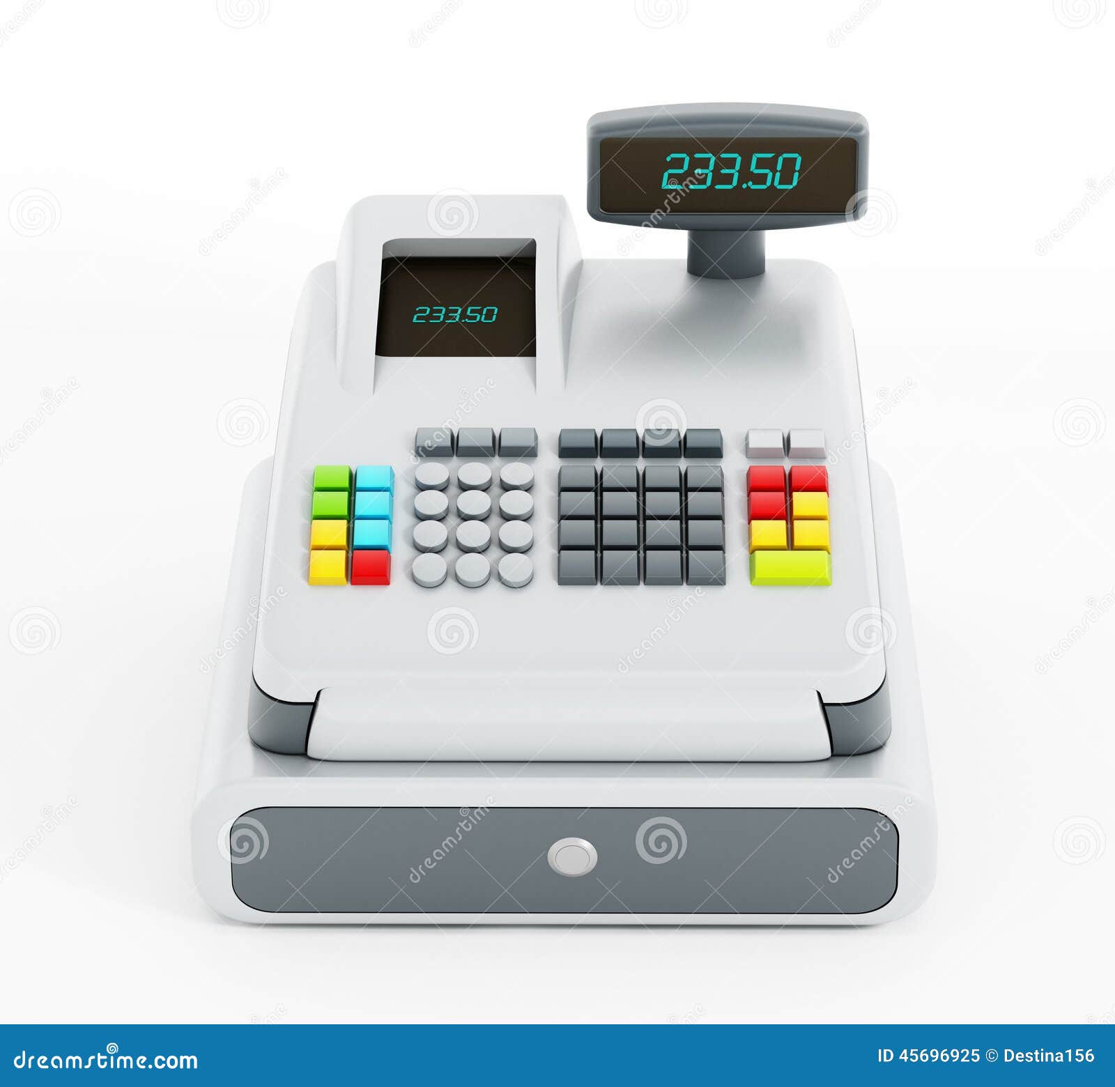 Cash register stock illustration. Illustration of graphic - 45696925