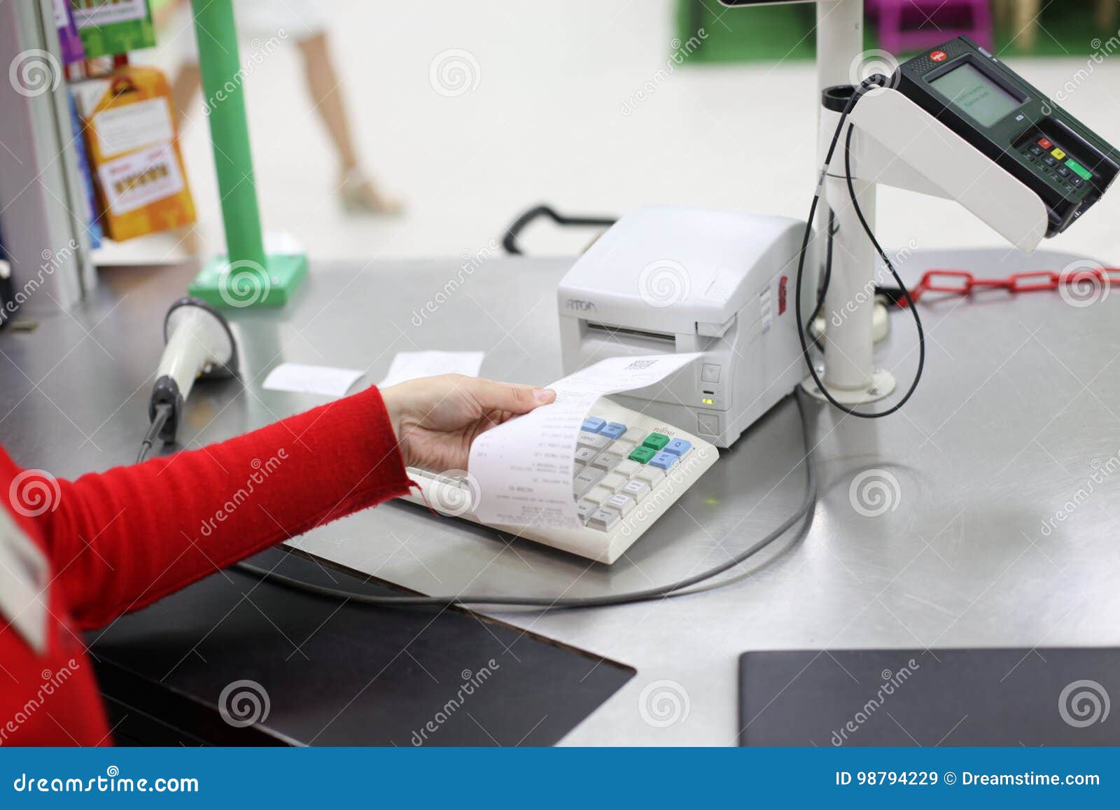 Cash register editorial stock image. Image of equipment - 98794229