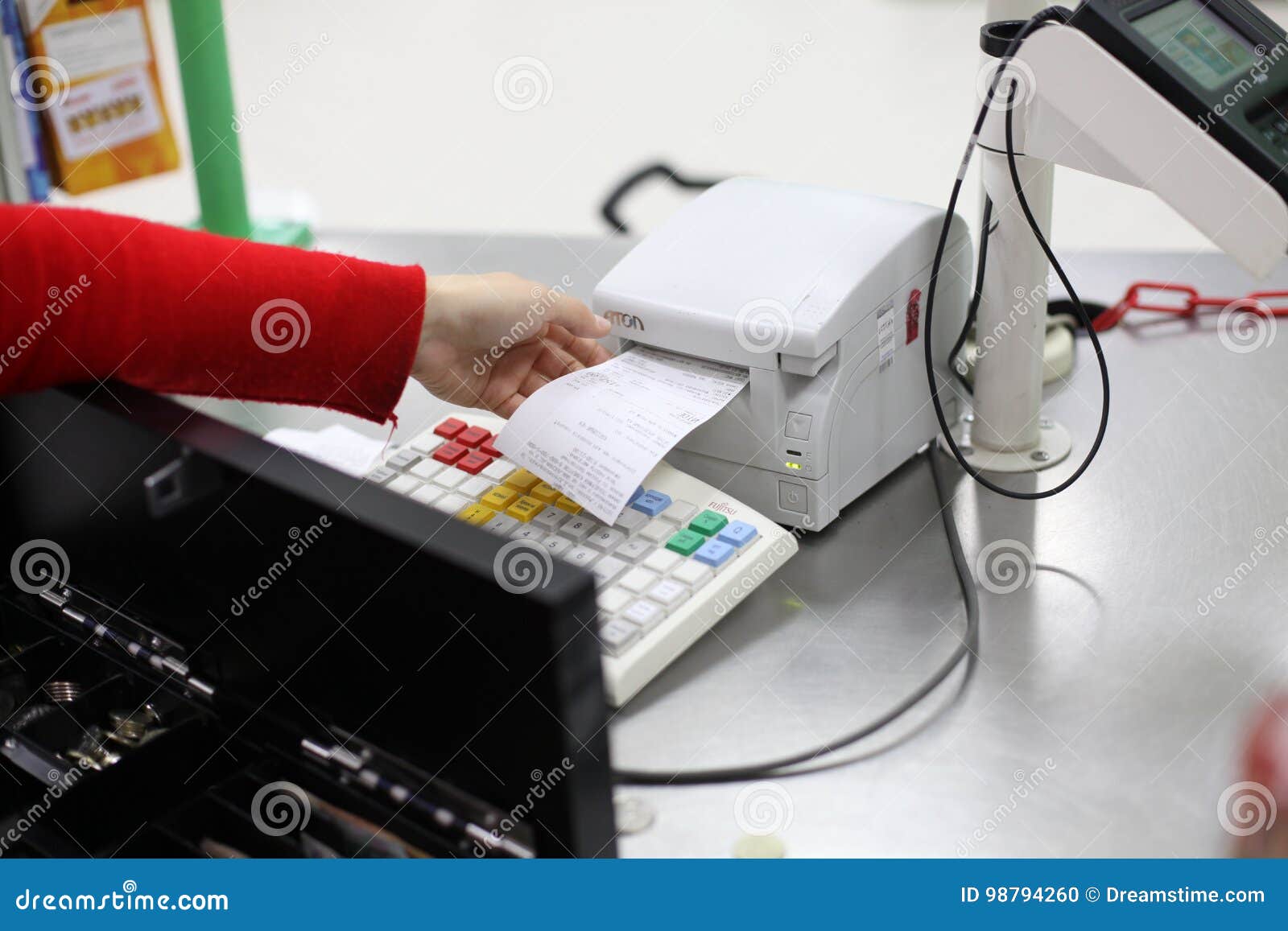 Cash register editorial image. Image of package, cash - 98794260