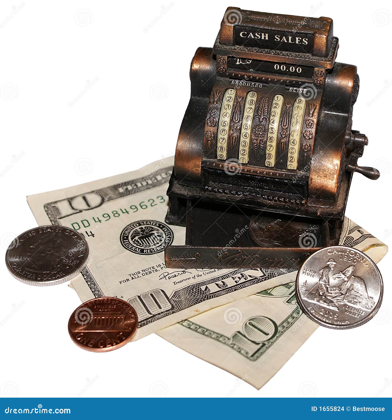 Cash Sales stock photo. Image of coins, treasure, selling - 1655824