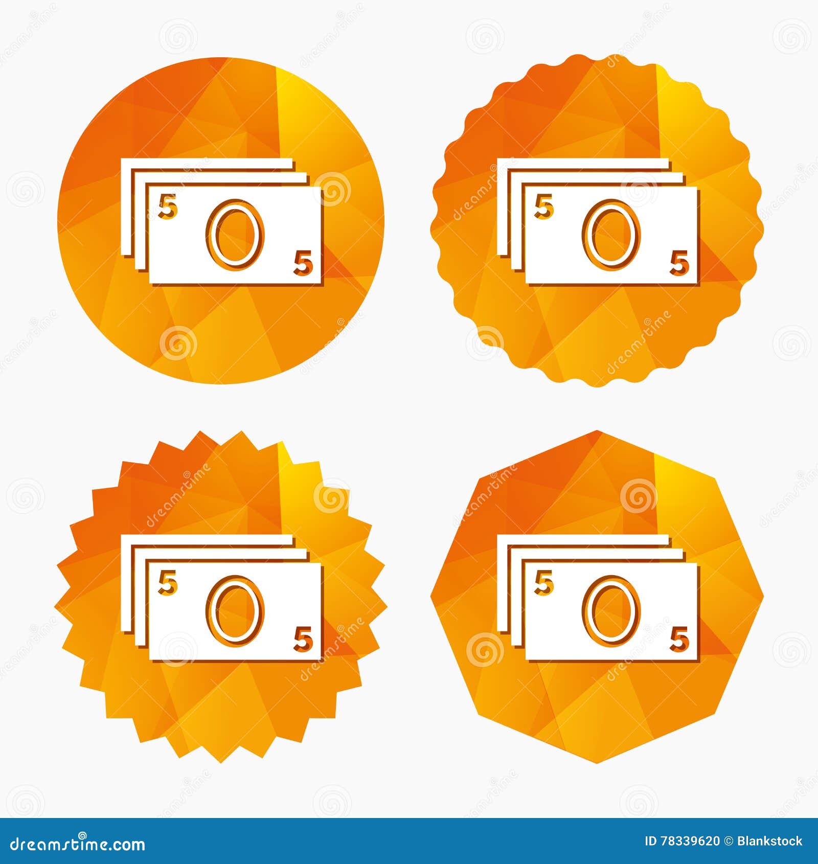 Cash Sign Icon. Paper Money Symbol Stock Vector - Illustration of ...