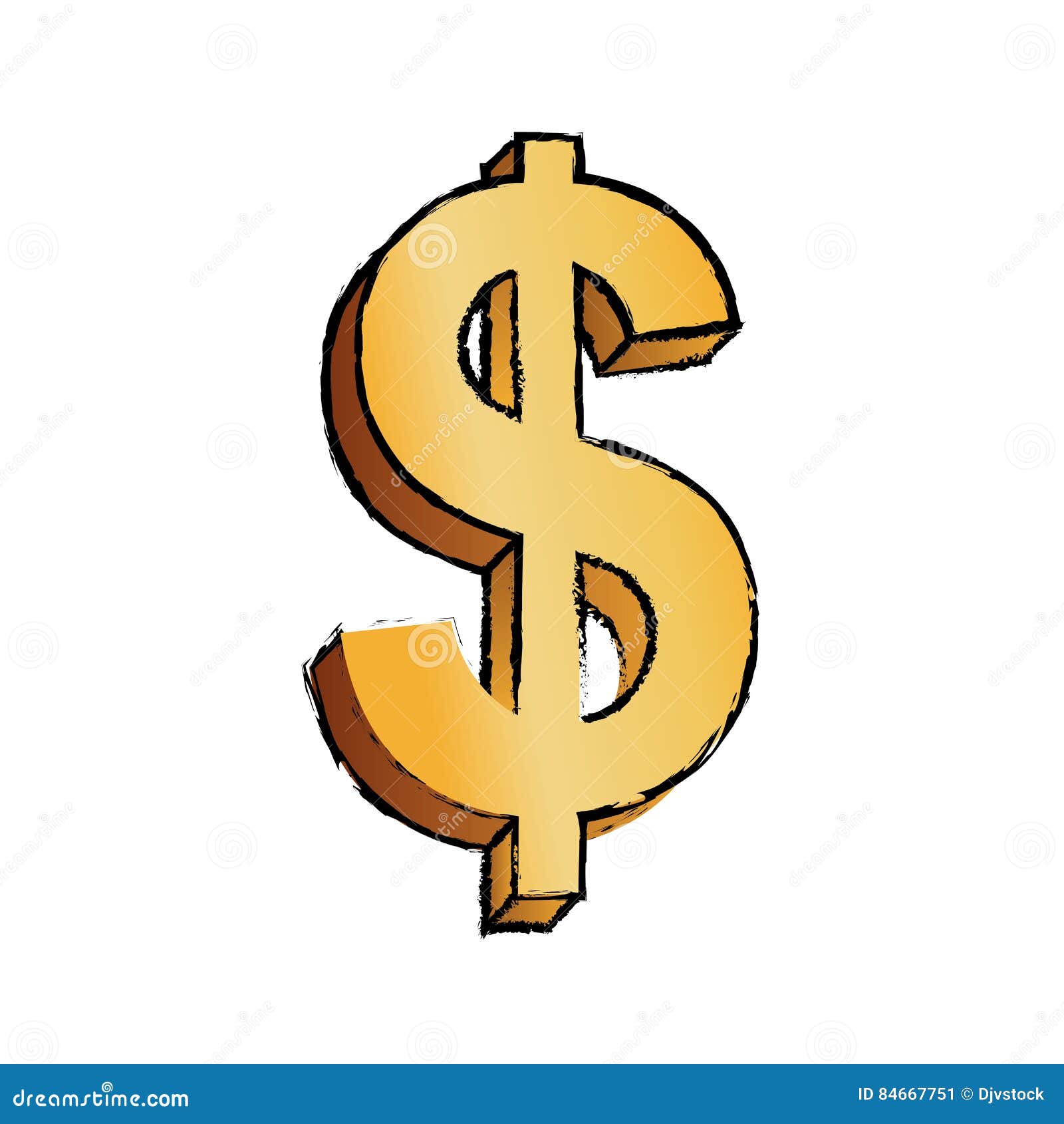 Cash symbol isolated stock illustration. Illustration of financial ...