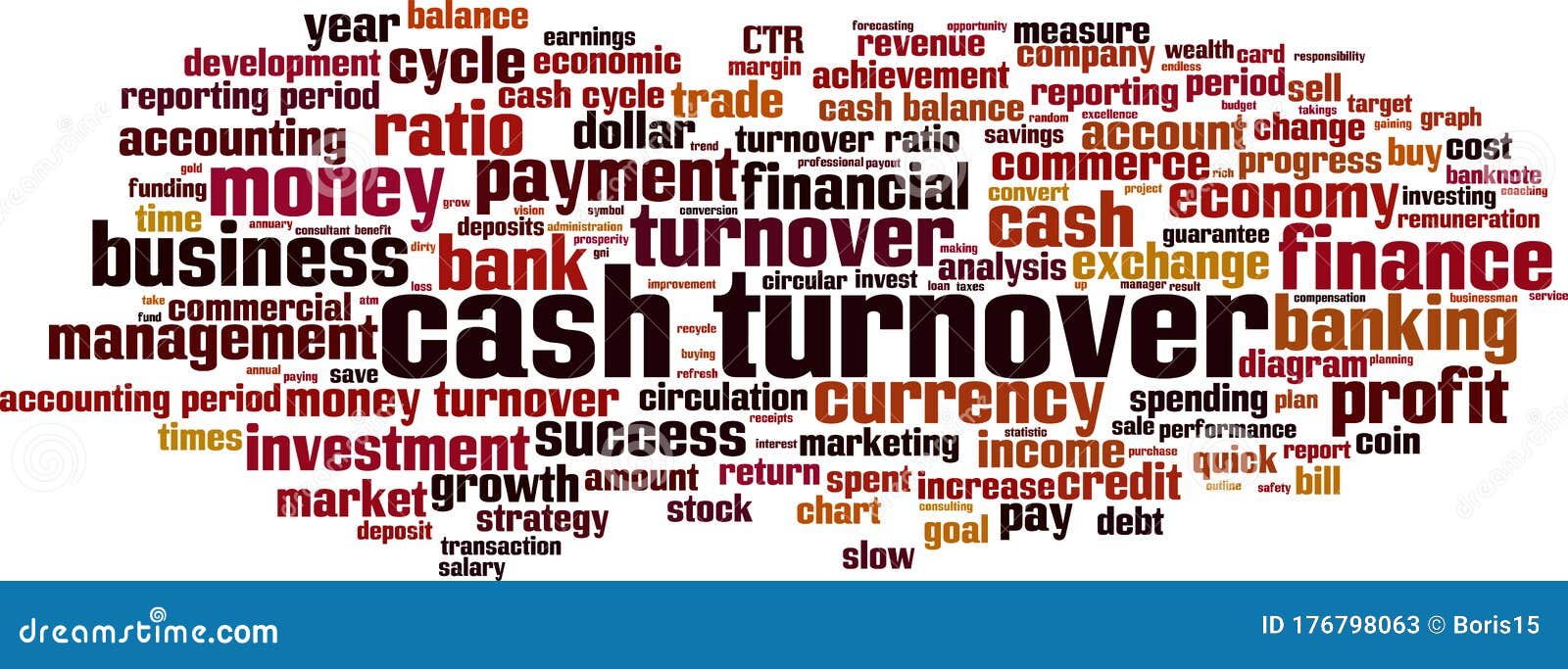 Cash turnover word cloud stock vector. Illustration of ratio - 176798063