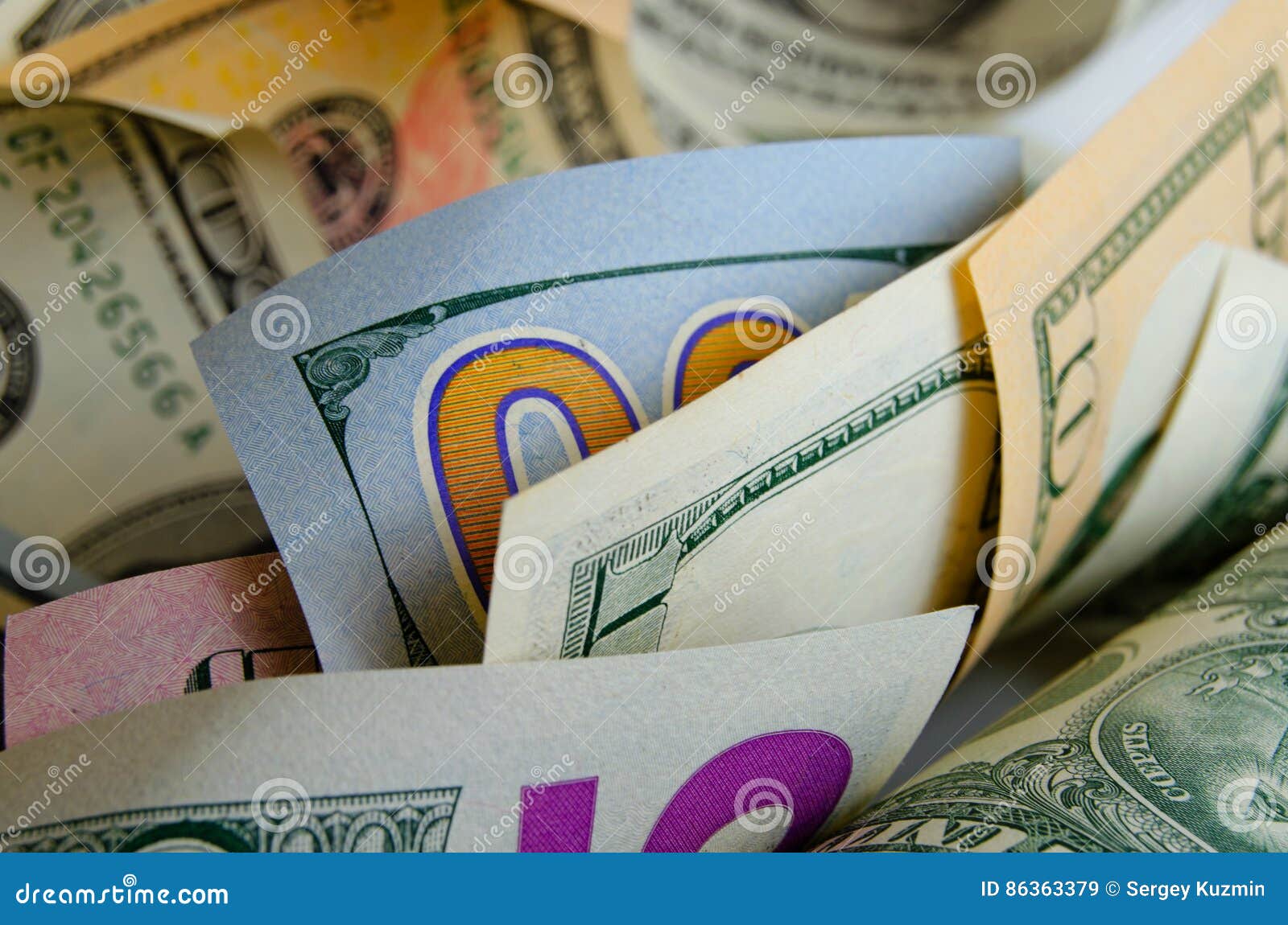 Cash US dollars. stock image. Image of profitability - 86363379