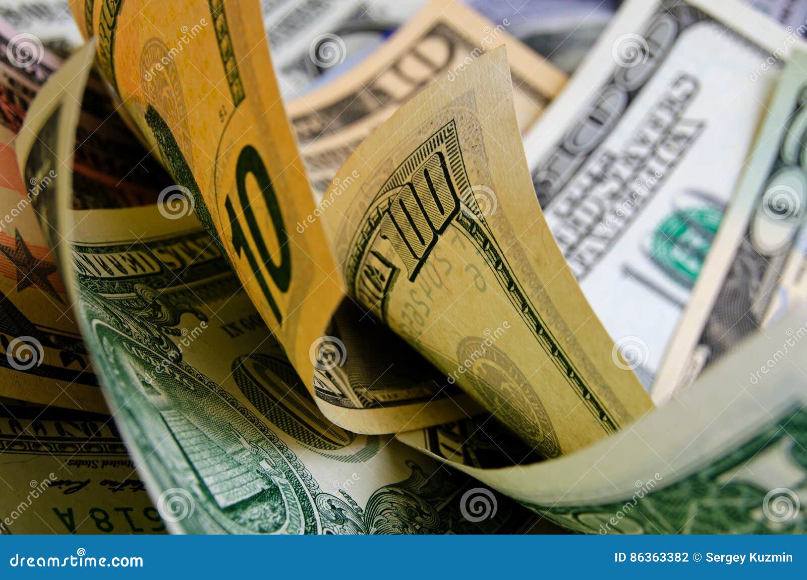 Cash US dollars. stock photo. Image of dollar, dollars - 86363382