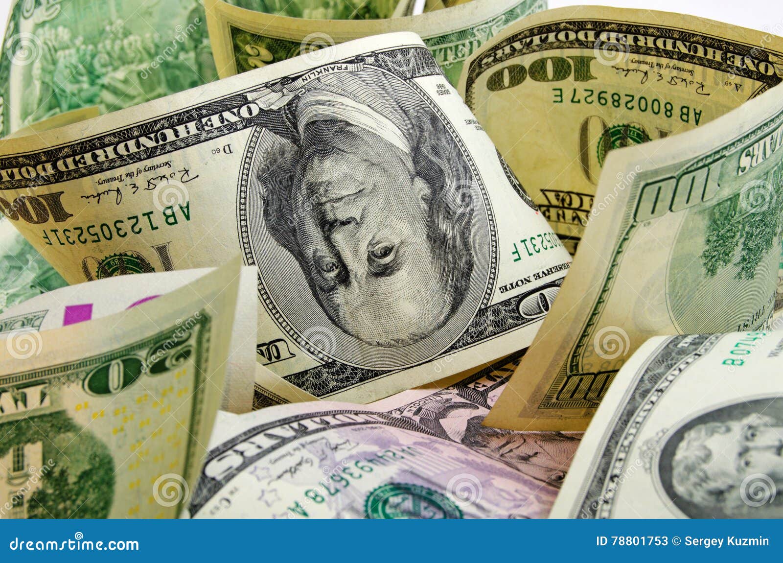 Cash US dollars. stock image. Image of quote, dollar - 78801753