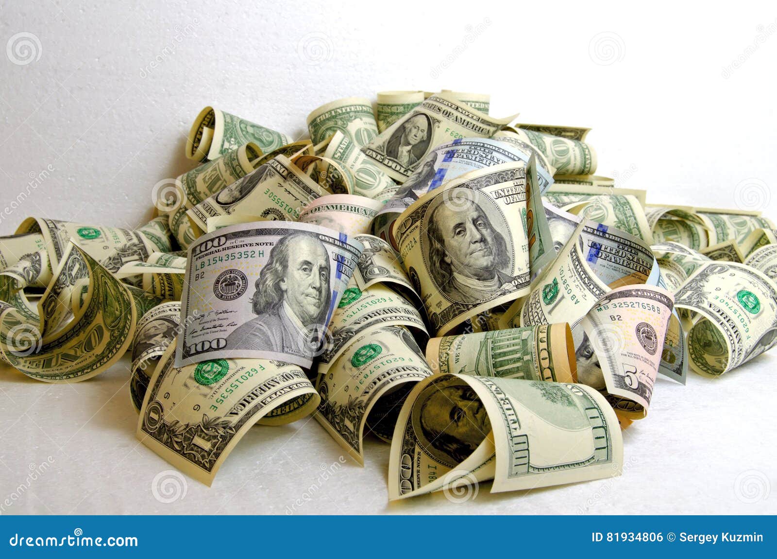Cash US dollars. stock photo. Image of cashing, funds - 81934806