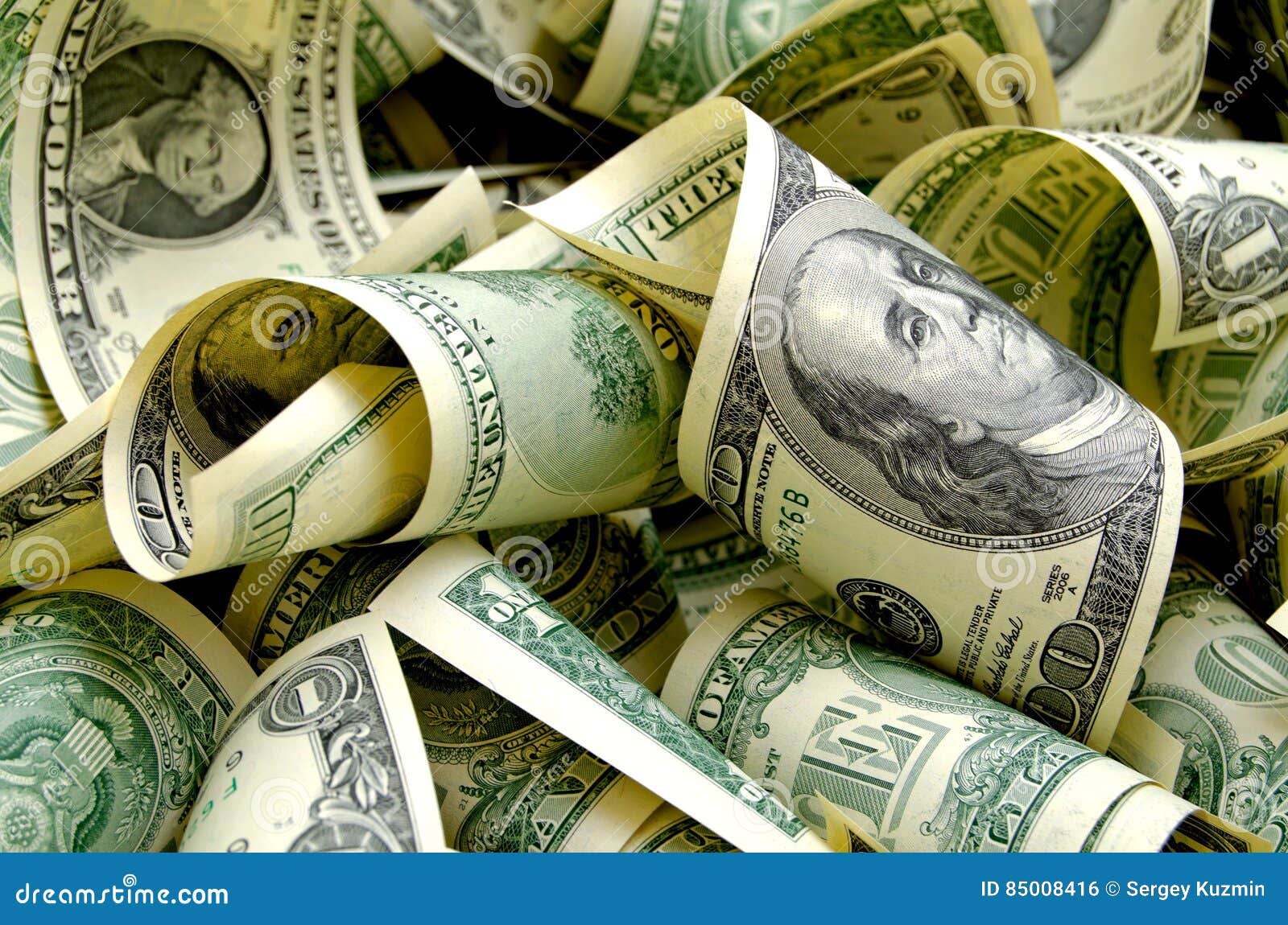 Cash US dollars. stock photo. Image of rate, assets, payments - 85008416